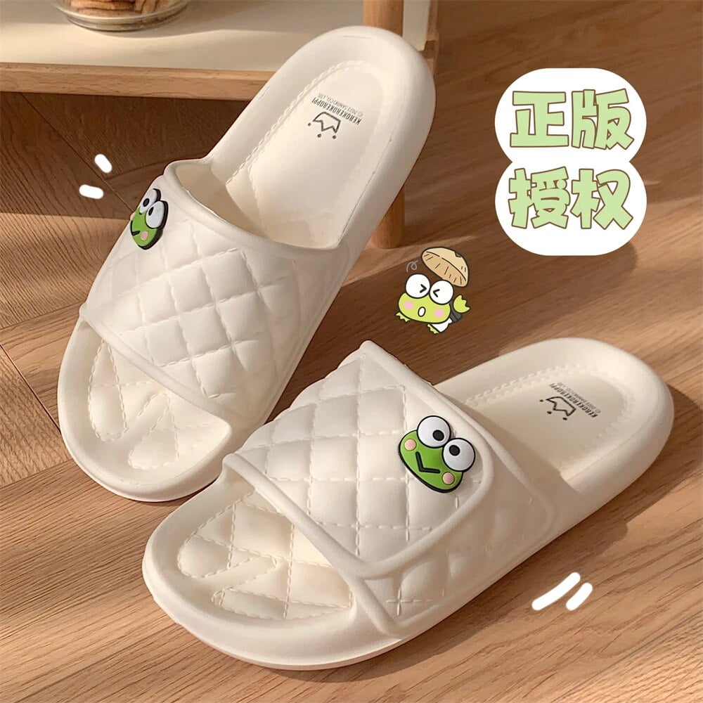 Hello Kitty Summer Slippers Women Sanrio Kuromi Indoor Eva High Soft ...
