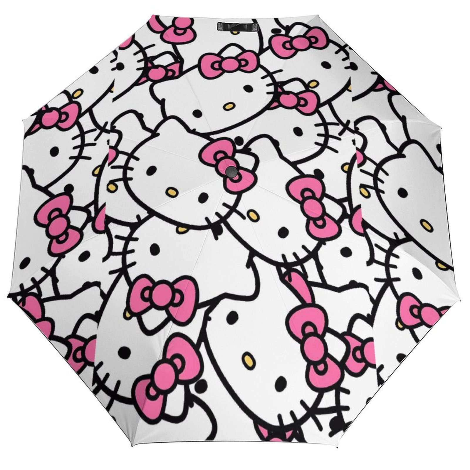 Hello Kitty Sun umbrella Automatic Open/Close Sun Rain Travel Umbrella ...