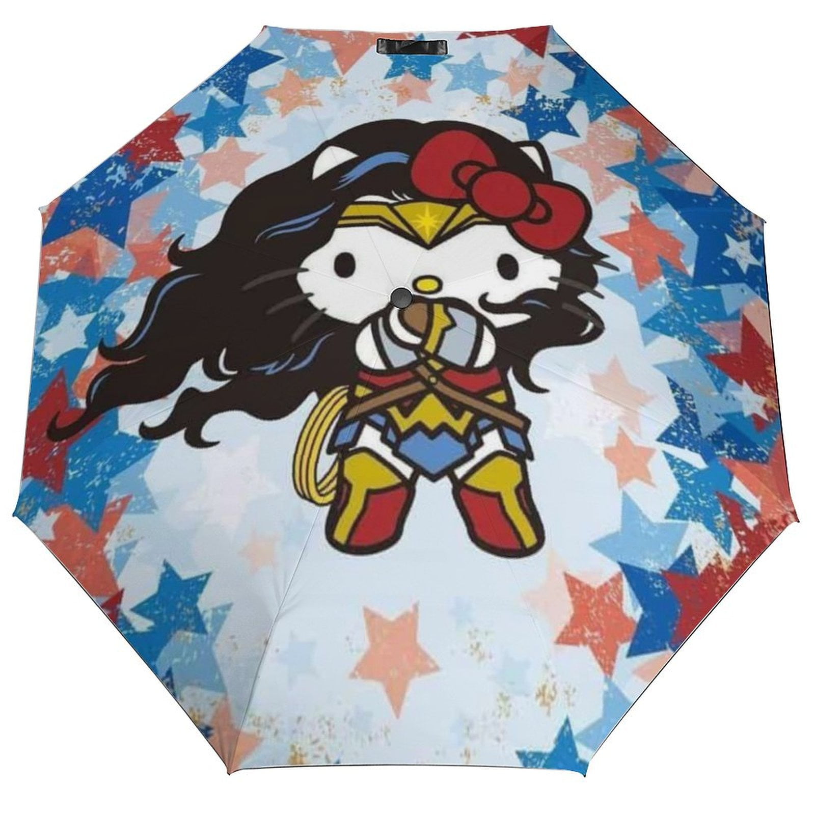Hello Kitty Sun umbrella Automatic Open/Close Sun Rain Travel Umbrella ...