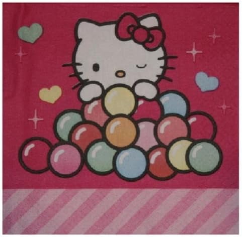 Hello Kitty Sweet Candy Pink Birthday Party Paper Beverage Napkins ...
