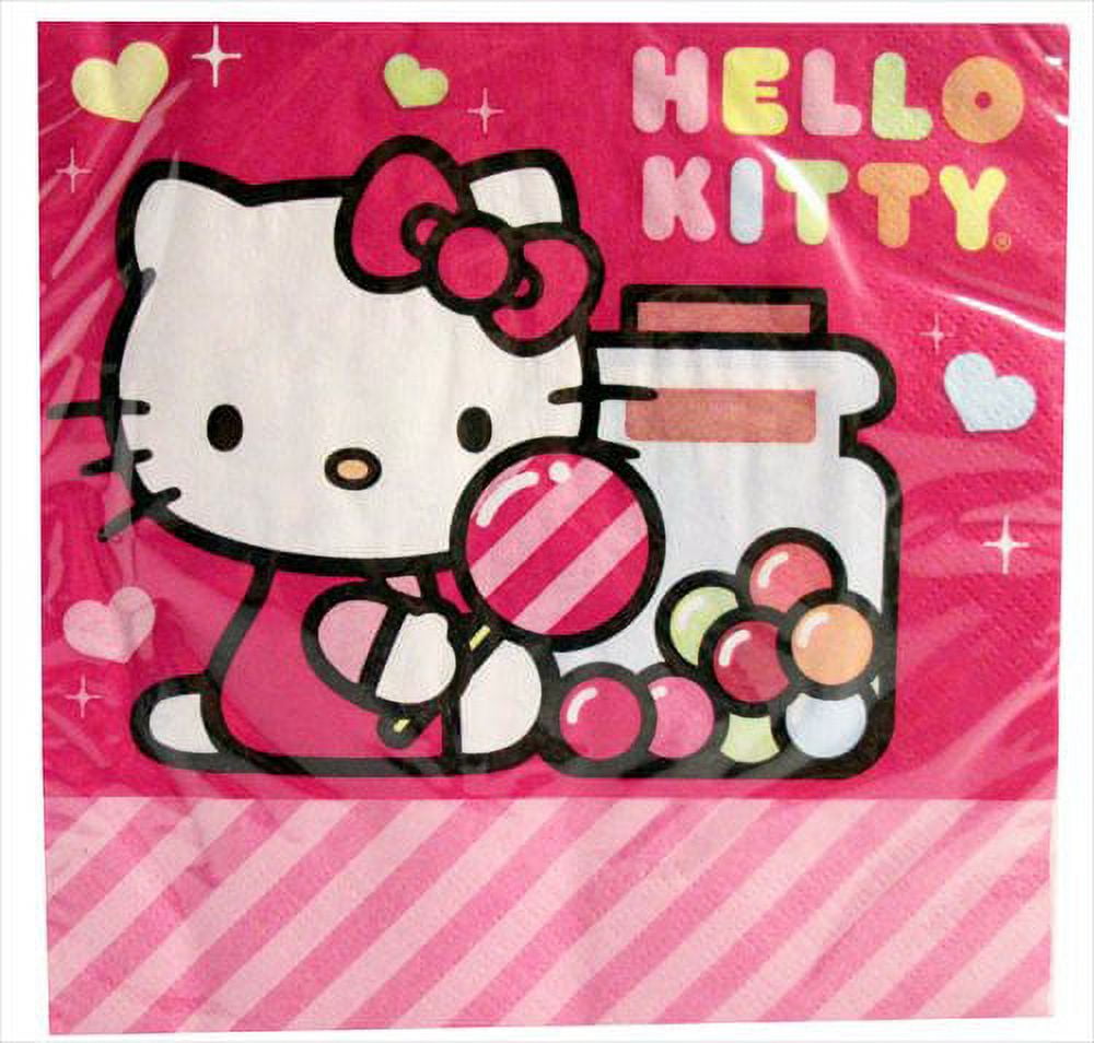 Hello Kitty Sweet Candy Pink Birthday Party Paper Luncheon Napkins ...
