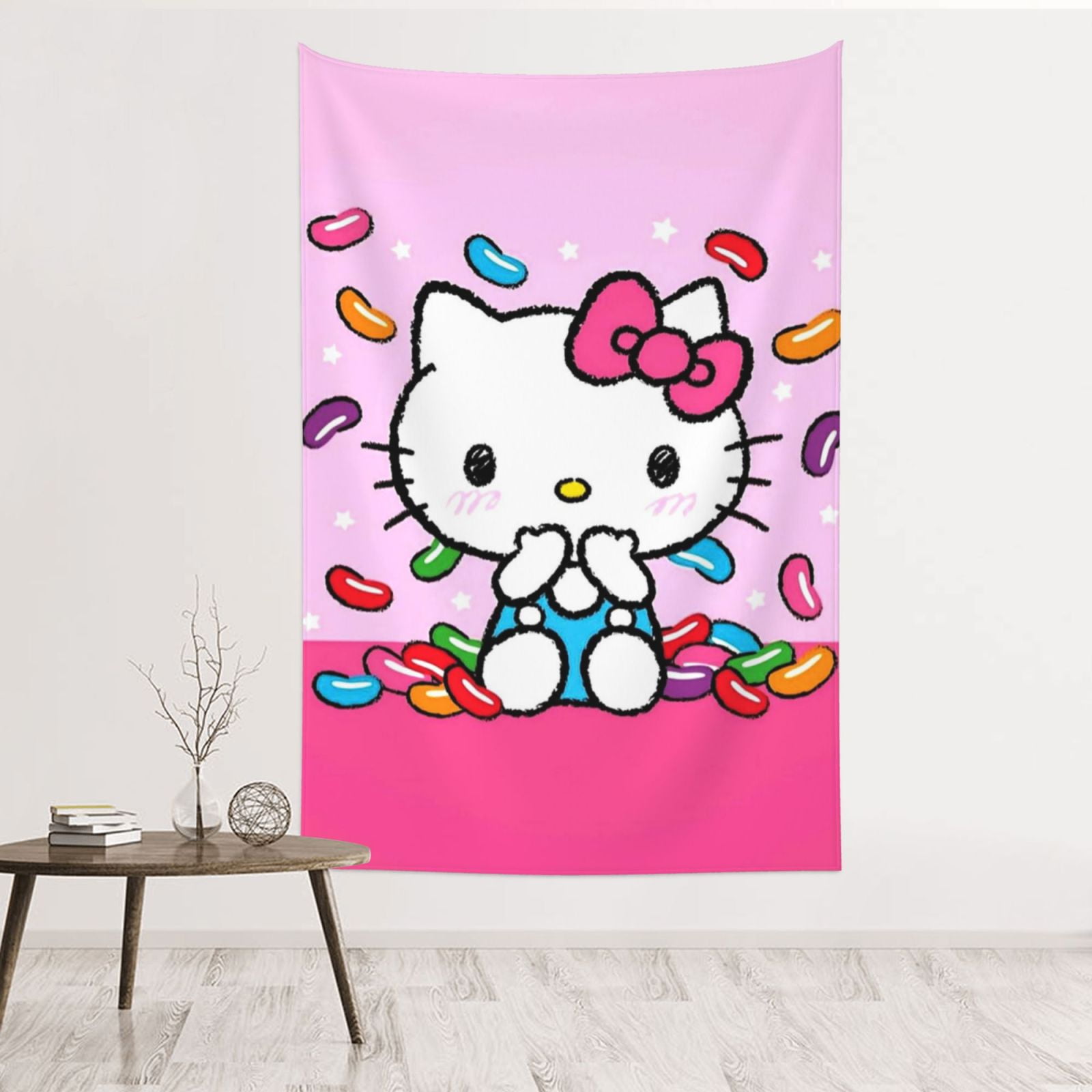 Hello Kitty Tapestry 60 X 51 inch Tapestries living room bedroom wall ...
