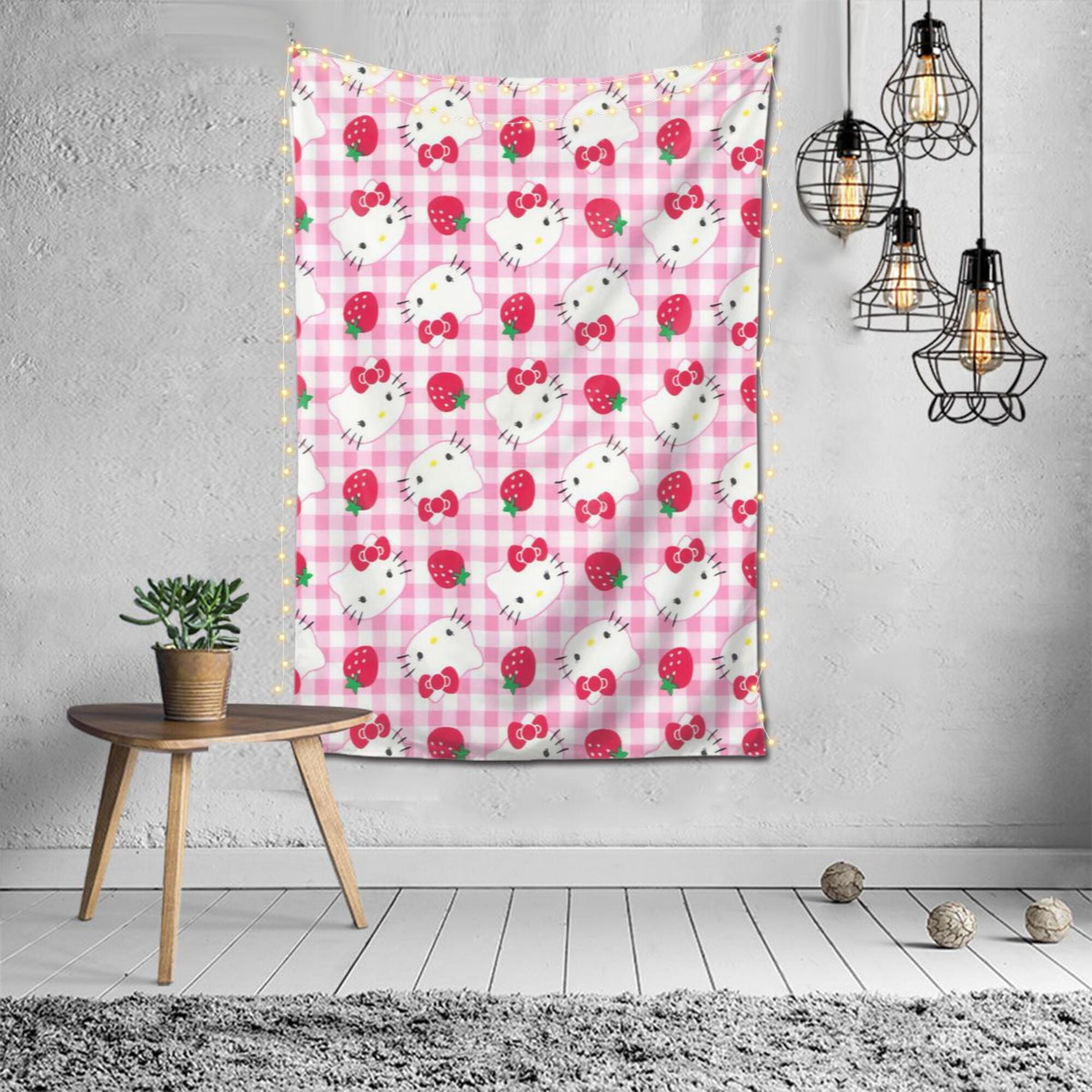 Hello Kitty Tapestry Aesthetic Cute Room Decor Tapestry Birthday ...