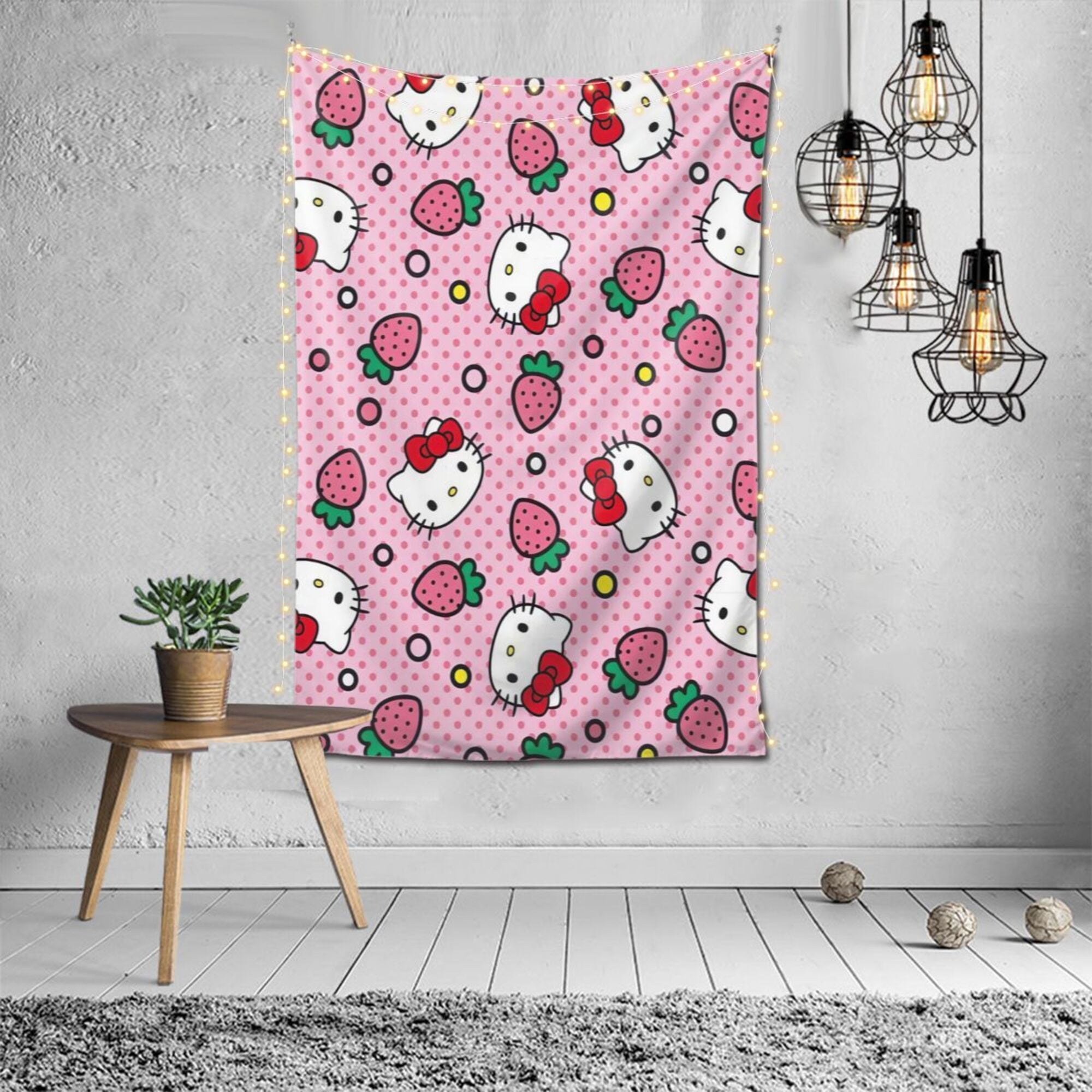 Hello Kitty Tapestry Aesthetic Cute Room Decor Tapestry Birthday ...