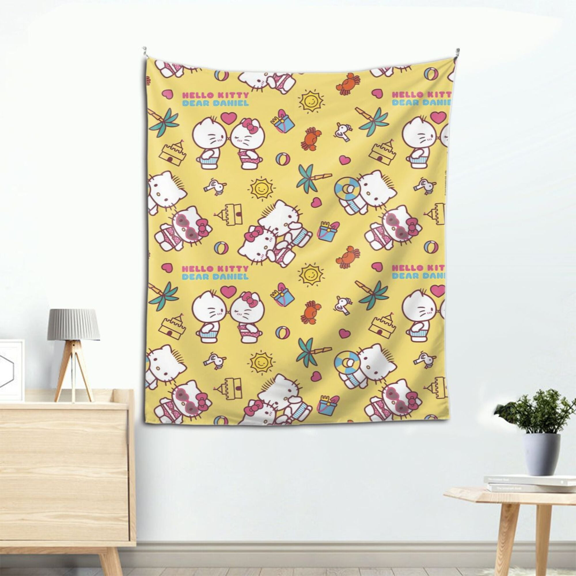 Hello Kitty Tapestry Aesthetic Cute Room Decor Tapestry Birthday ...