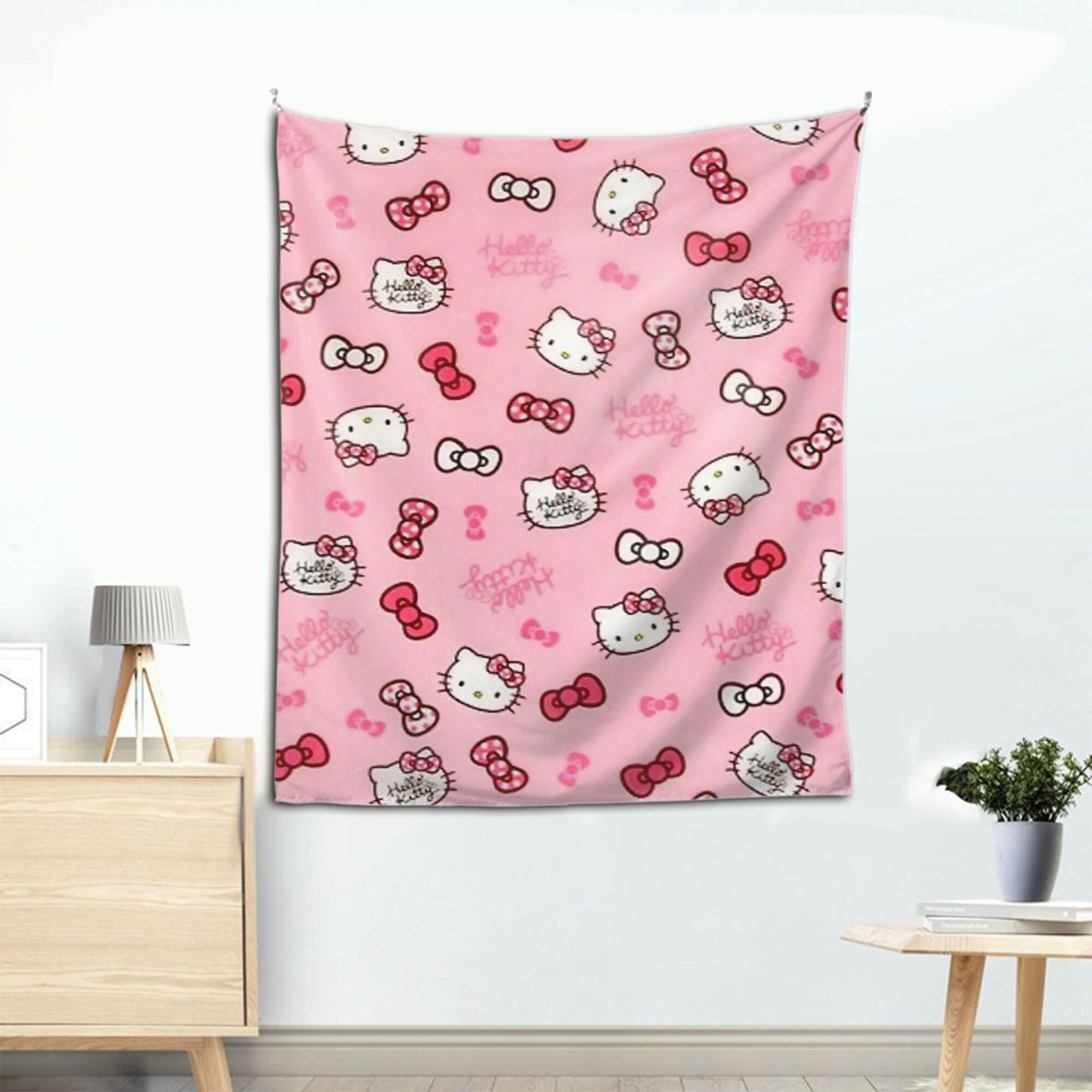 Hello Kitty Tapestry Aesthetic Cute Room Decor Tapestry Birthday ...