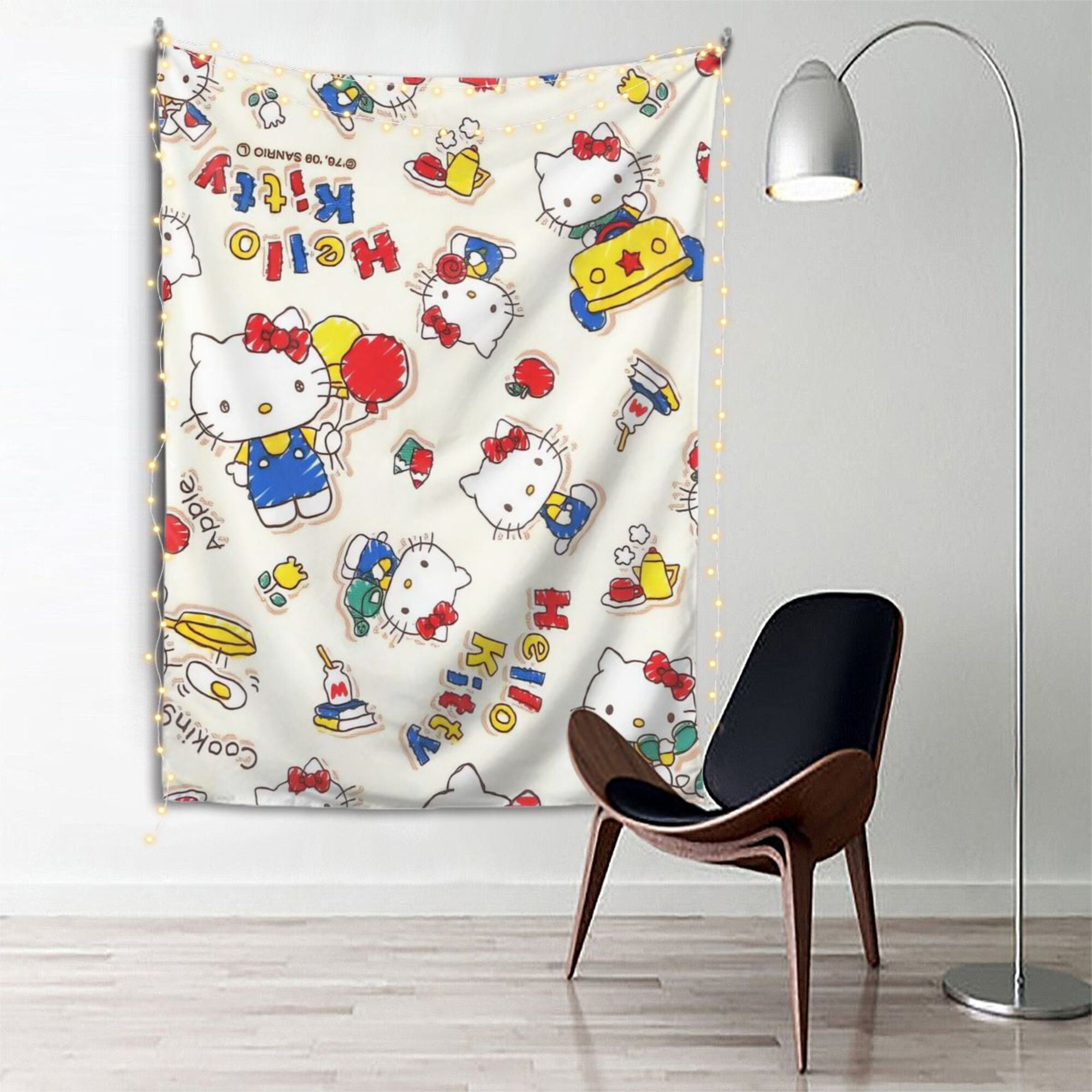 Hello Kitty Tapestry Aesthetic Cute Room Decor Tapestry Birthday ...