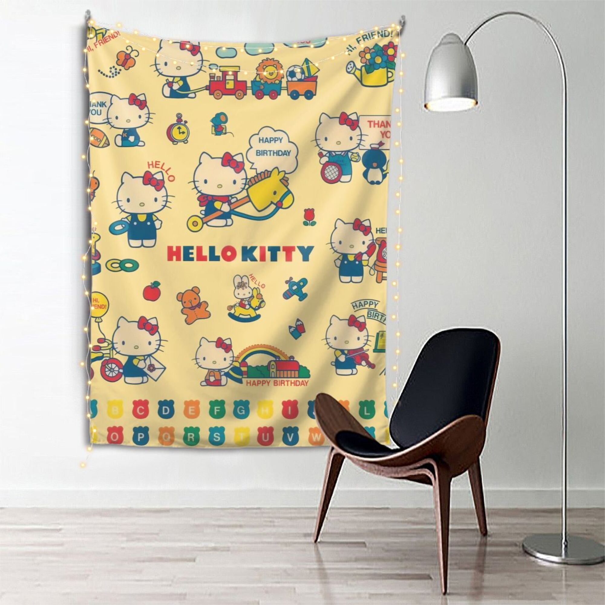 Hello Kitty Tapestry Aesthetic Cute Room Decor Tapestry Birthday ...