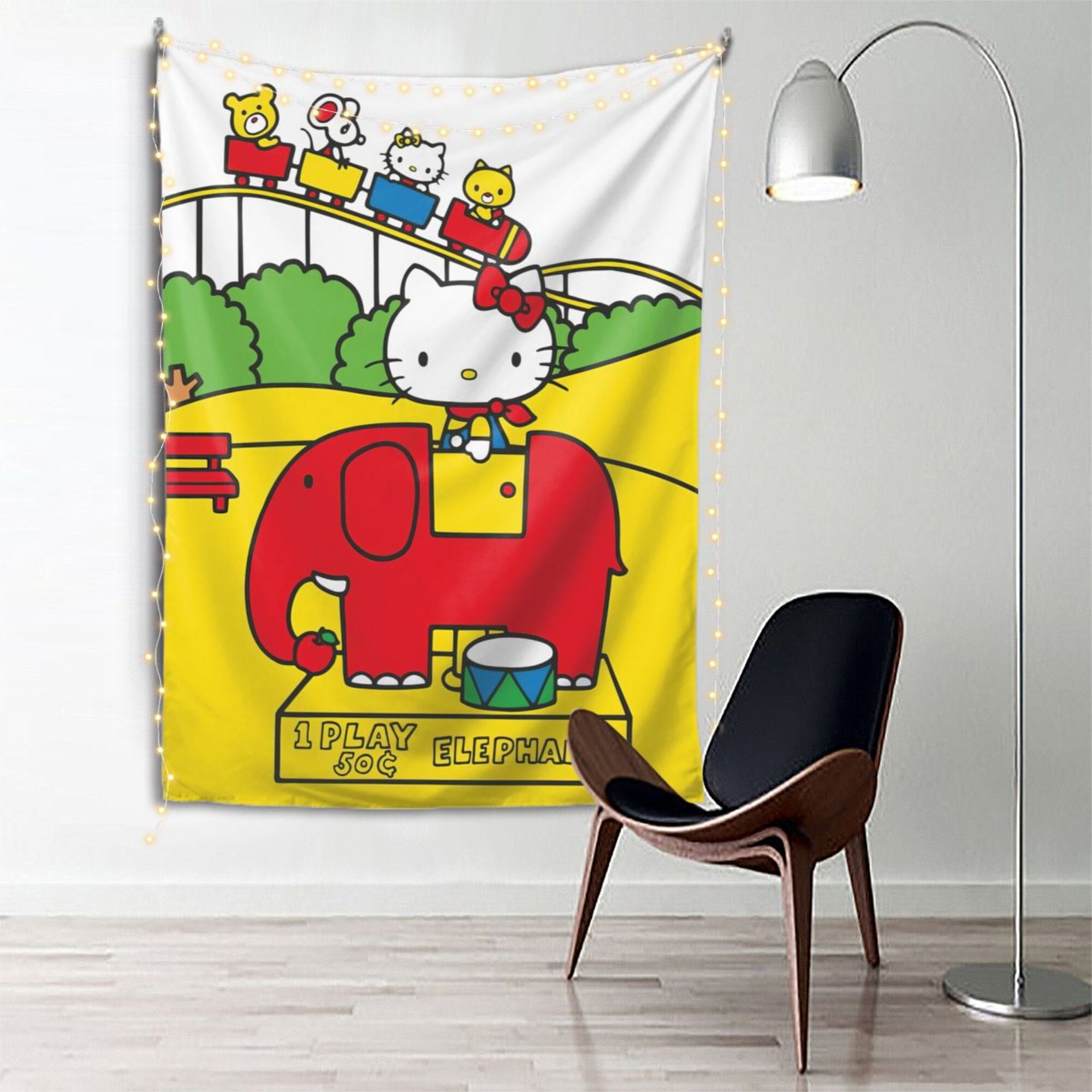 Hello Kitty Tapestry Aesthetic Cute Room Decor Tapestry Birthday ...