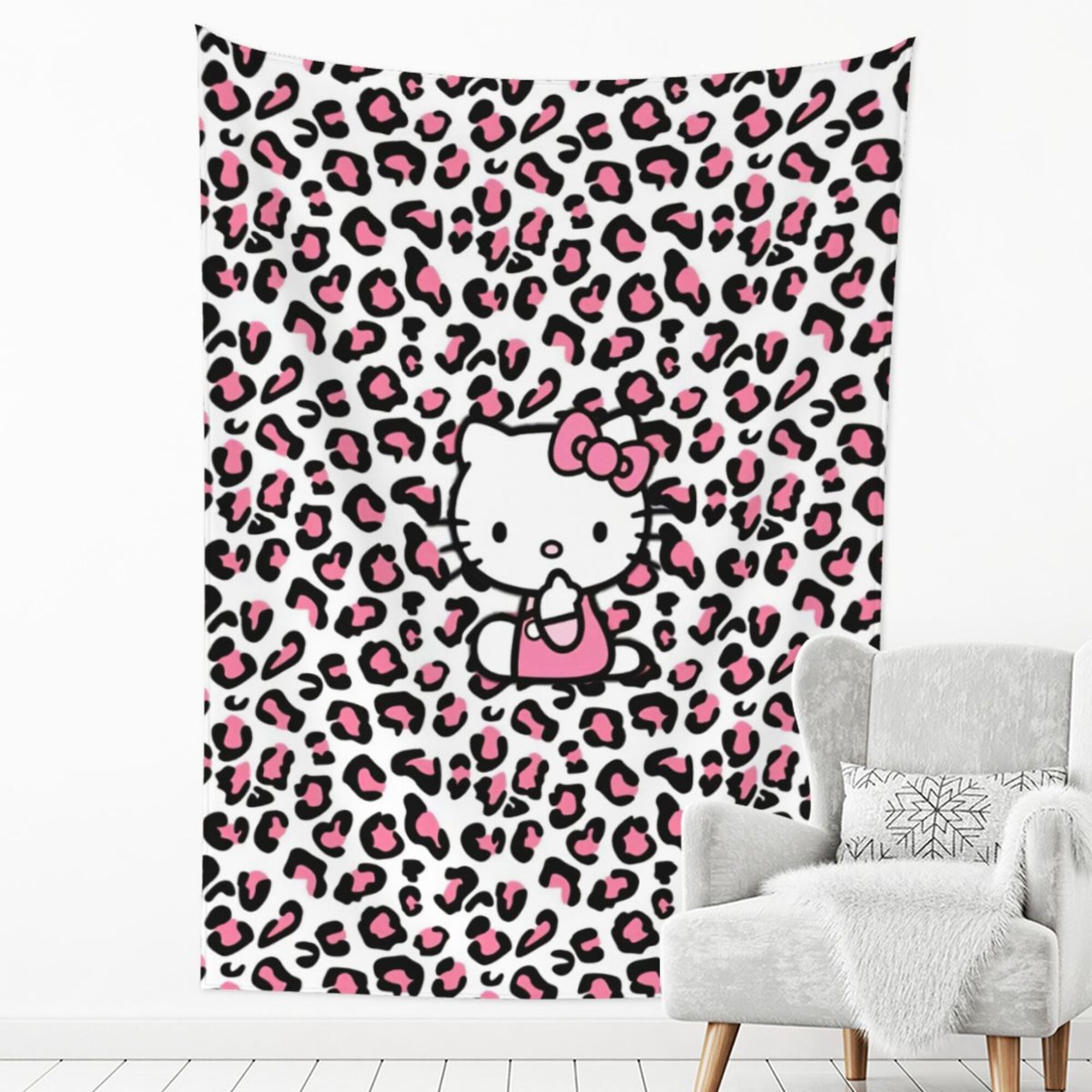 Hello Kitty Tapestry Aesthetic Cute Room Decor Tapestry Birthday ...