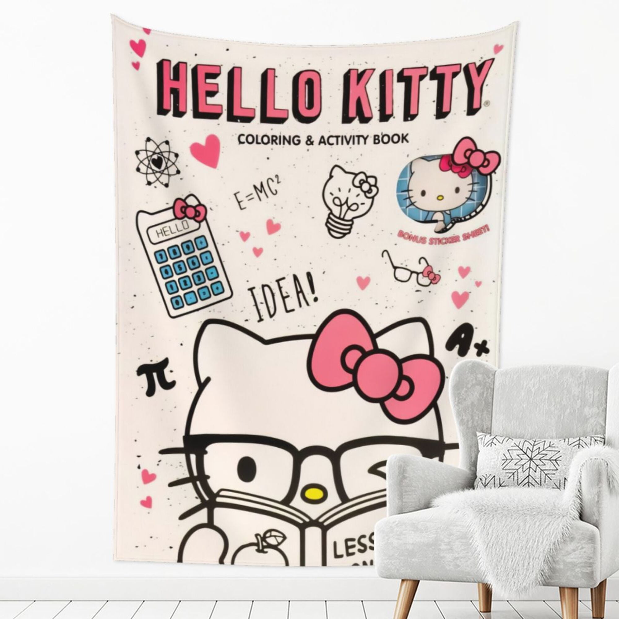 Hello Kitty Tapestry Aesthetic Cute Room Decor Tapestry Birthday ...