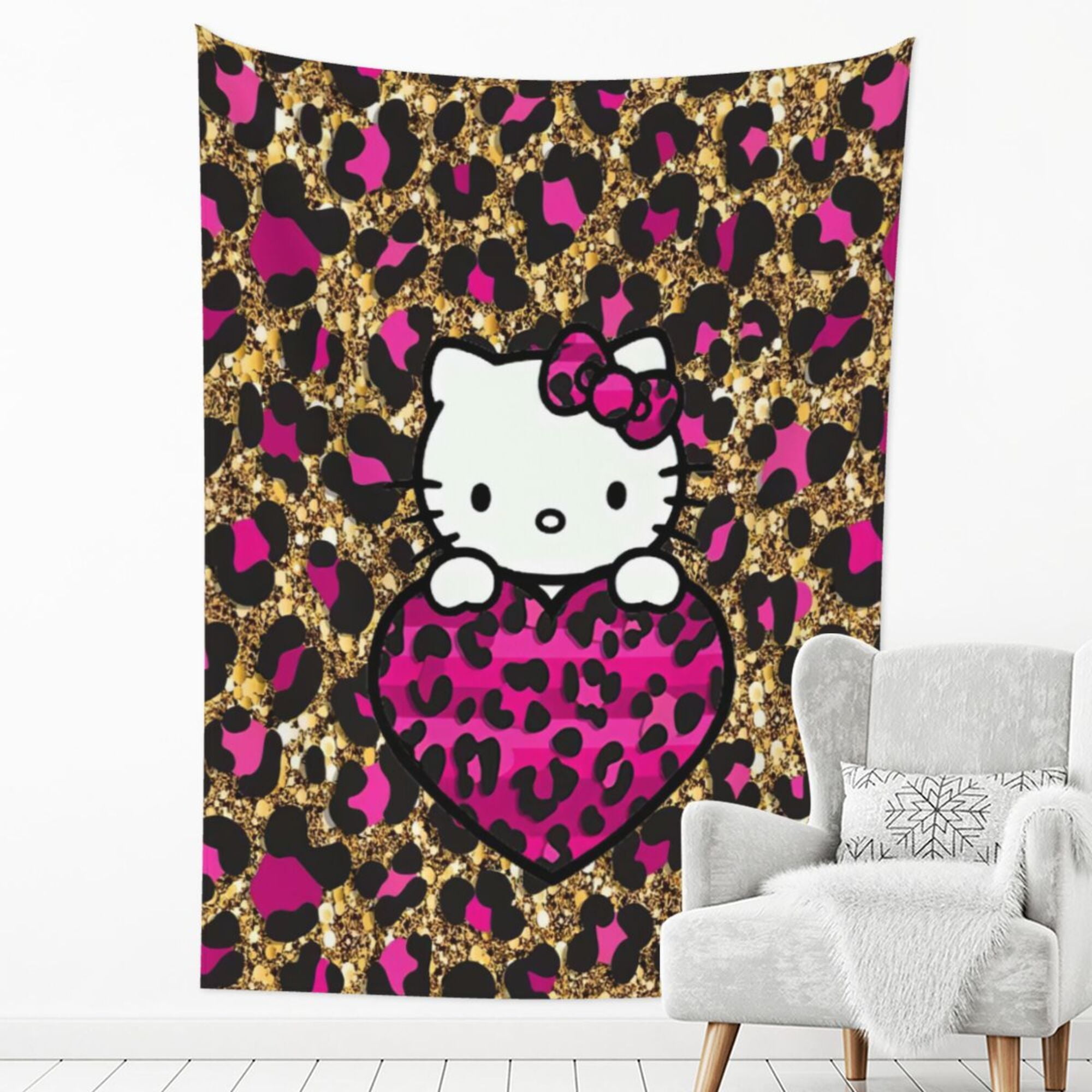 Hello Kitty Tapestry Aesthetic Cute Room Decor Tapestry Birthday ...