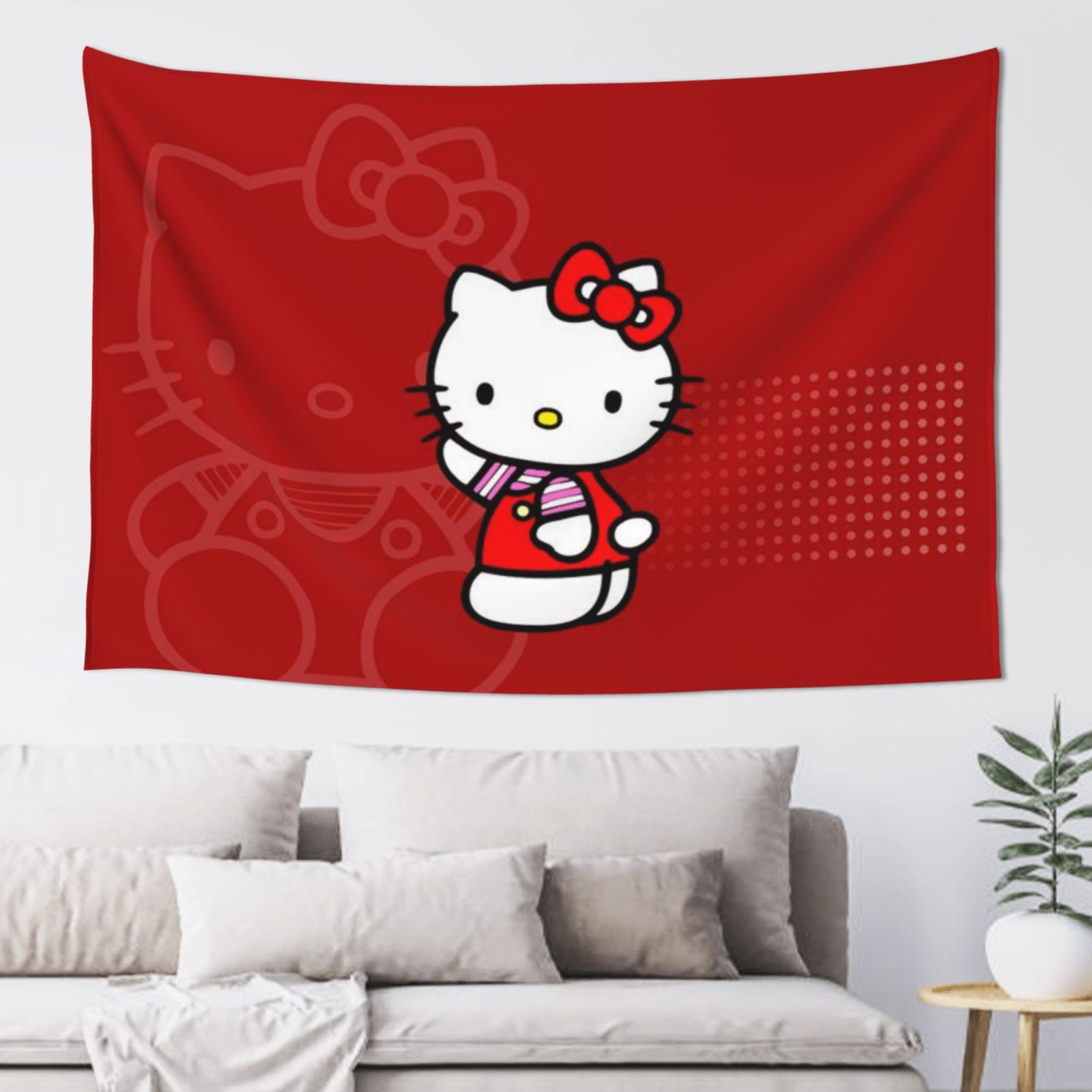 Hello Kitty Tapestry Birthday Decorations Also Can Be Used As Themed ...