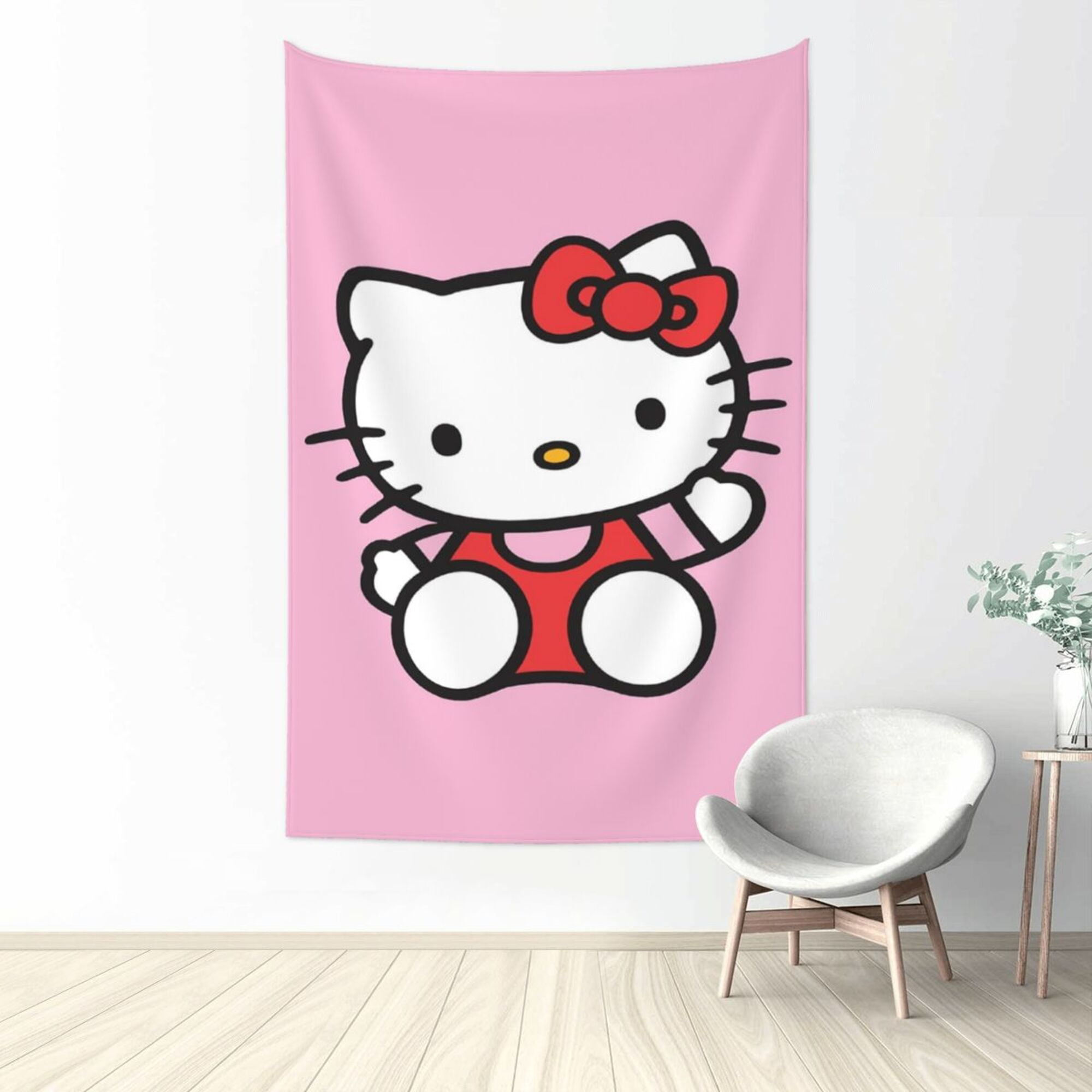 Hello Kitty Tapestry Poster Printing Wall Hanging Tapestries Wall Art ...