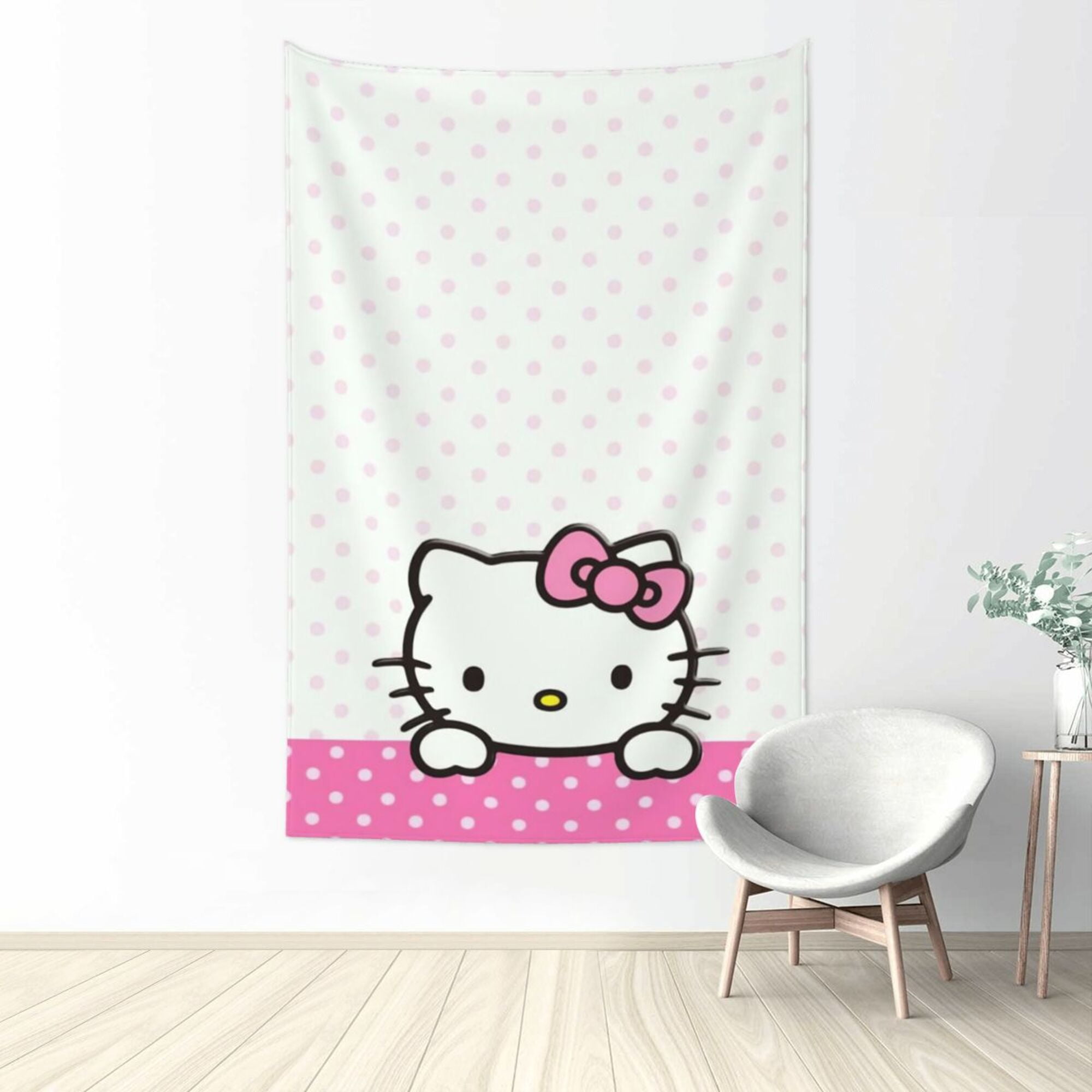 Hello Kitty Tapestry Poster Printing Wall Hanging Tapestries Wall Art ...