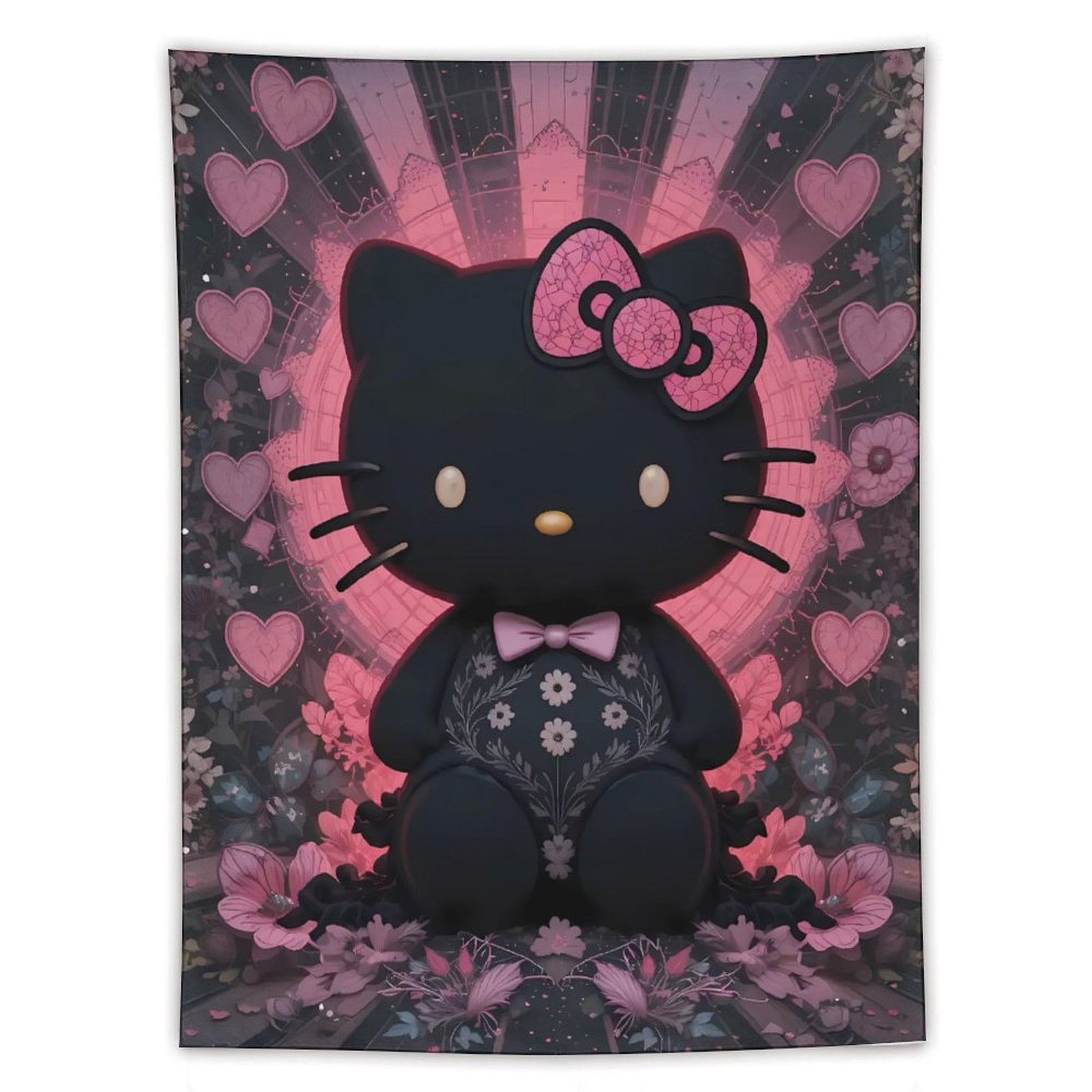 Hello Kitty Tapestry Wall Hanging, Wall Tapestry for Bedroom Aesthetic ...