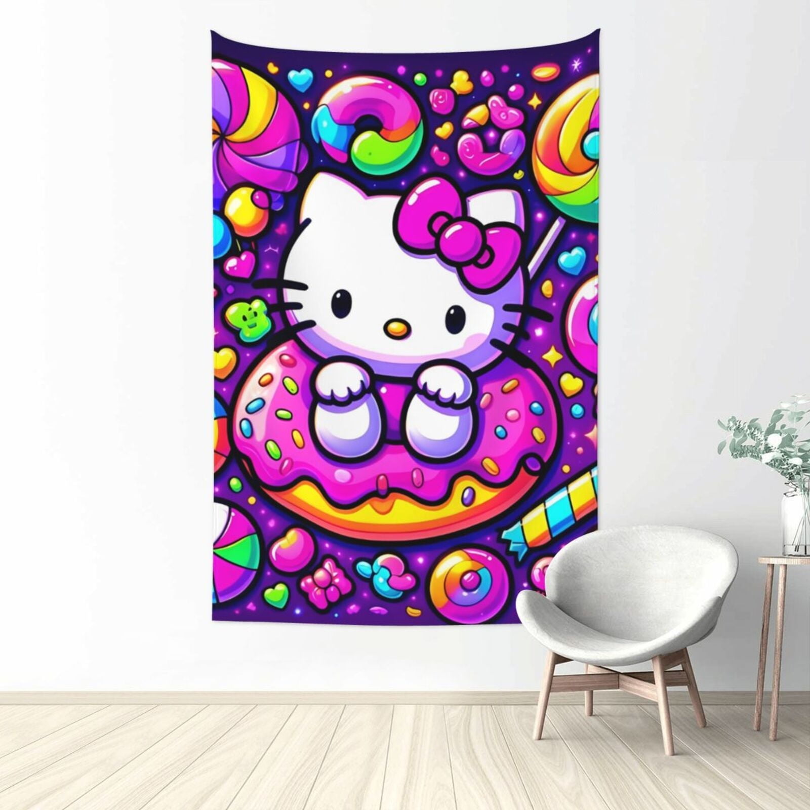 Hello Kitty Tapestry Wall Hanging Home Decoration Wall Blanket ...