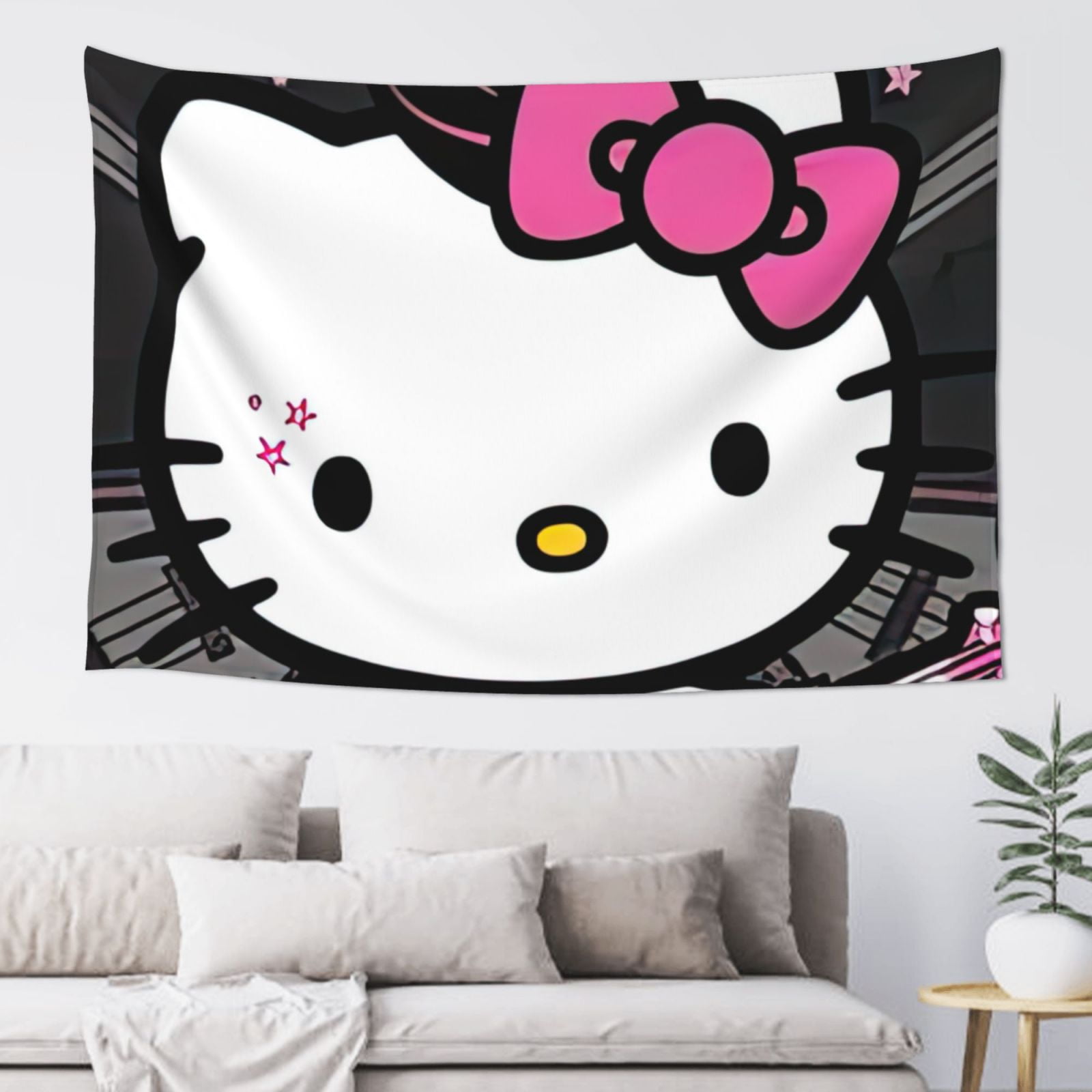 Hello Kitty Tapestry, Wall Hanging Tapestry, Wall Art Tapestries Poster ...