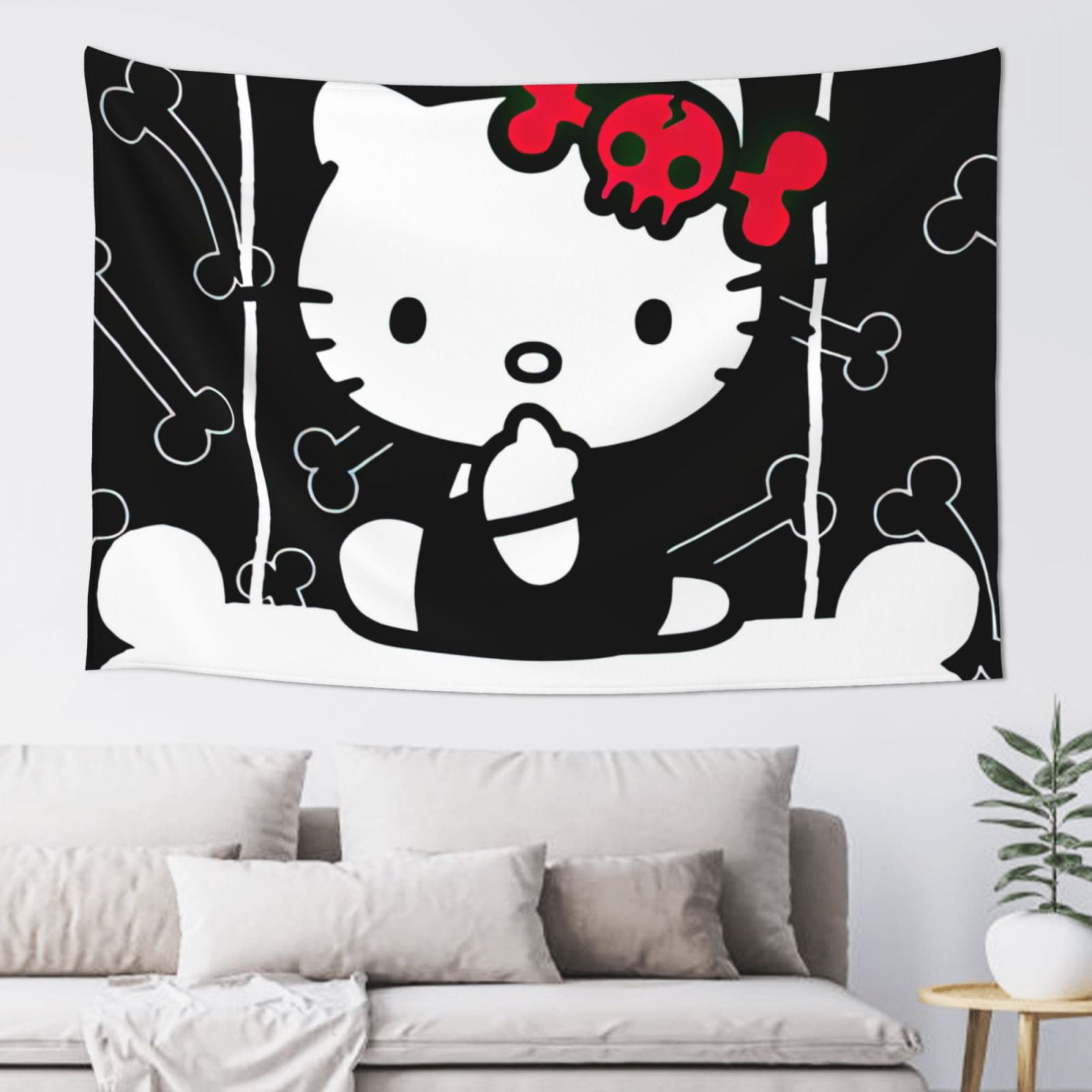 Hello Kitty Tapestry, Wall Hanging Tapestry, Wall Art Tapestries Poster ...
