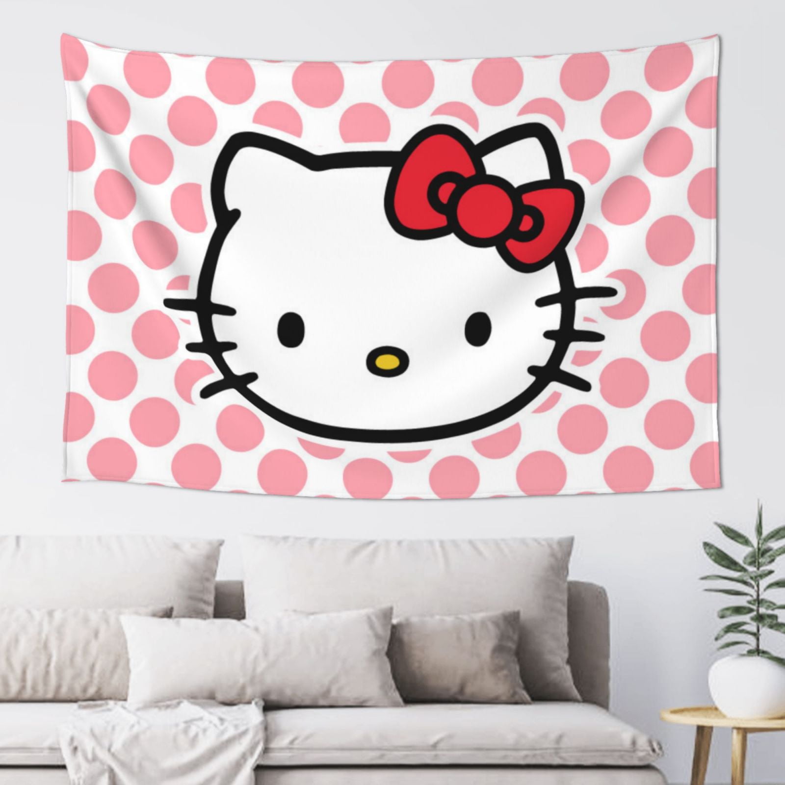 Hello Kitty Tapestry, Wall Hanging Tapestry, Wall Art Tapestries Poster ...