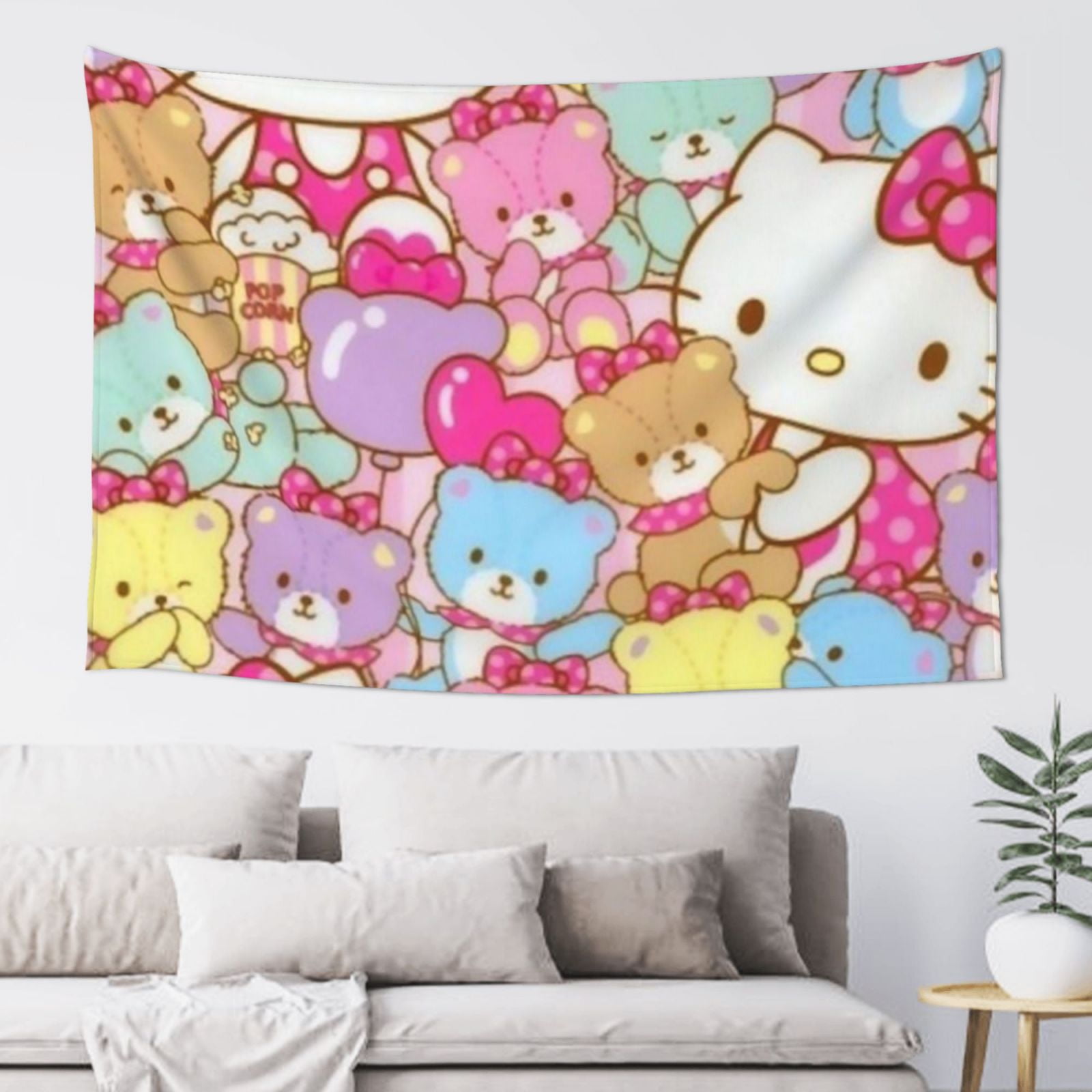 Hello Kitty Tapestry, Wall Hanging Tapestry, Wall Art Tapestries Poster ...