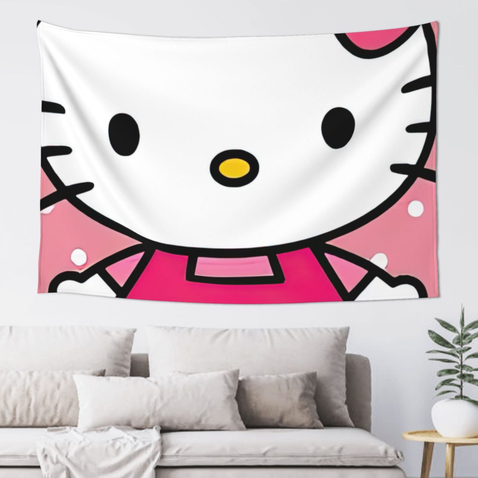 Hello Kitty Tapestry, Wall Hanging Tapestry, Wall Art Tapestries Poster ...
