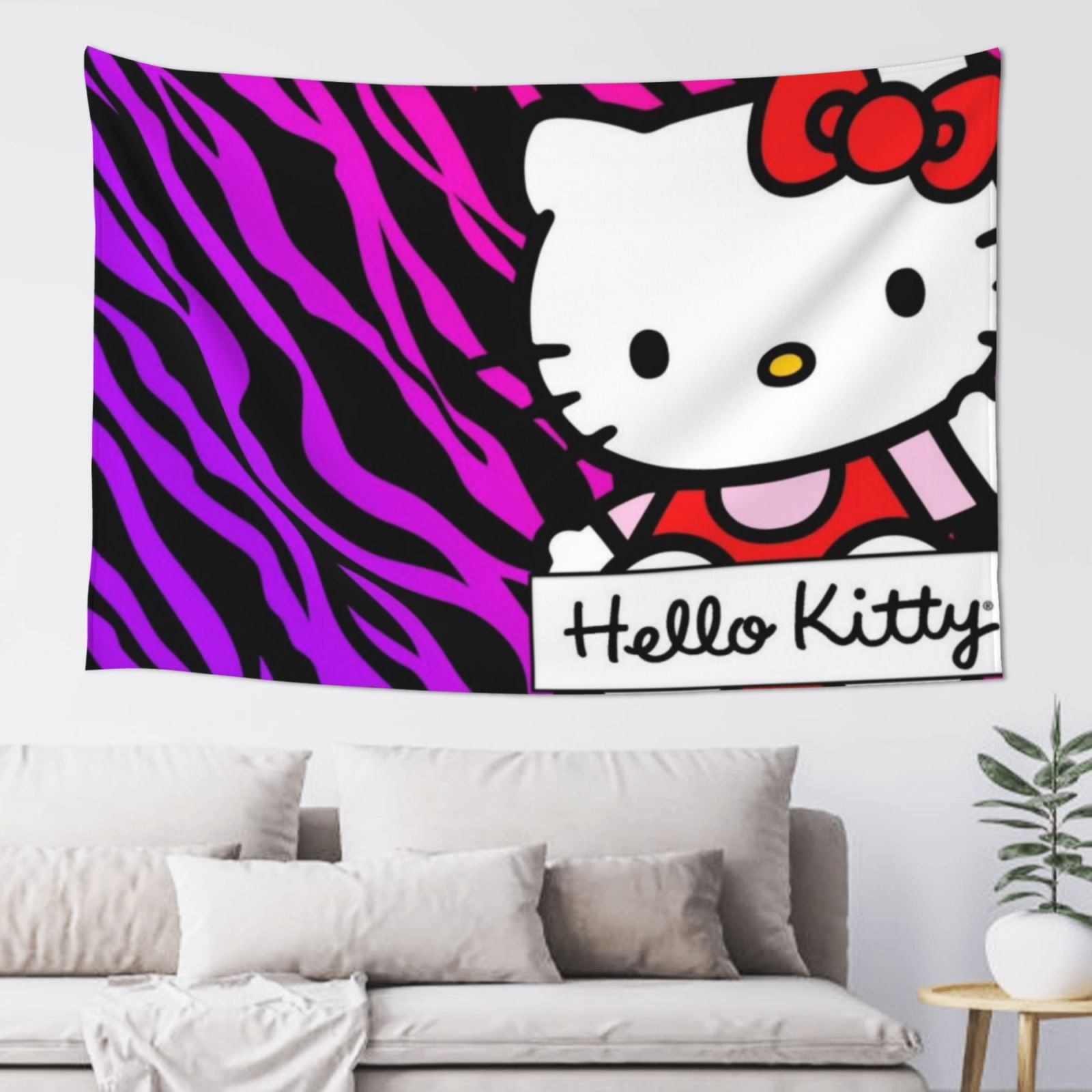 Hello Kitty Tapestry, Wall Hanging Tapestry, Wall Art Tapestries Poster ...