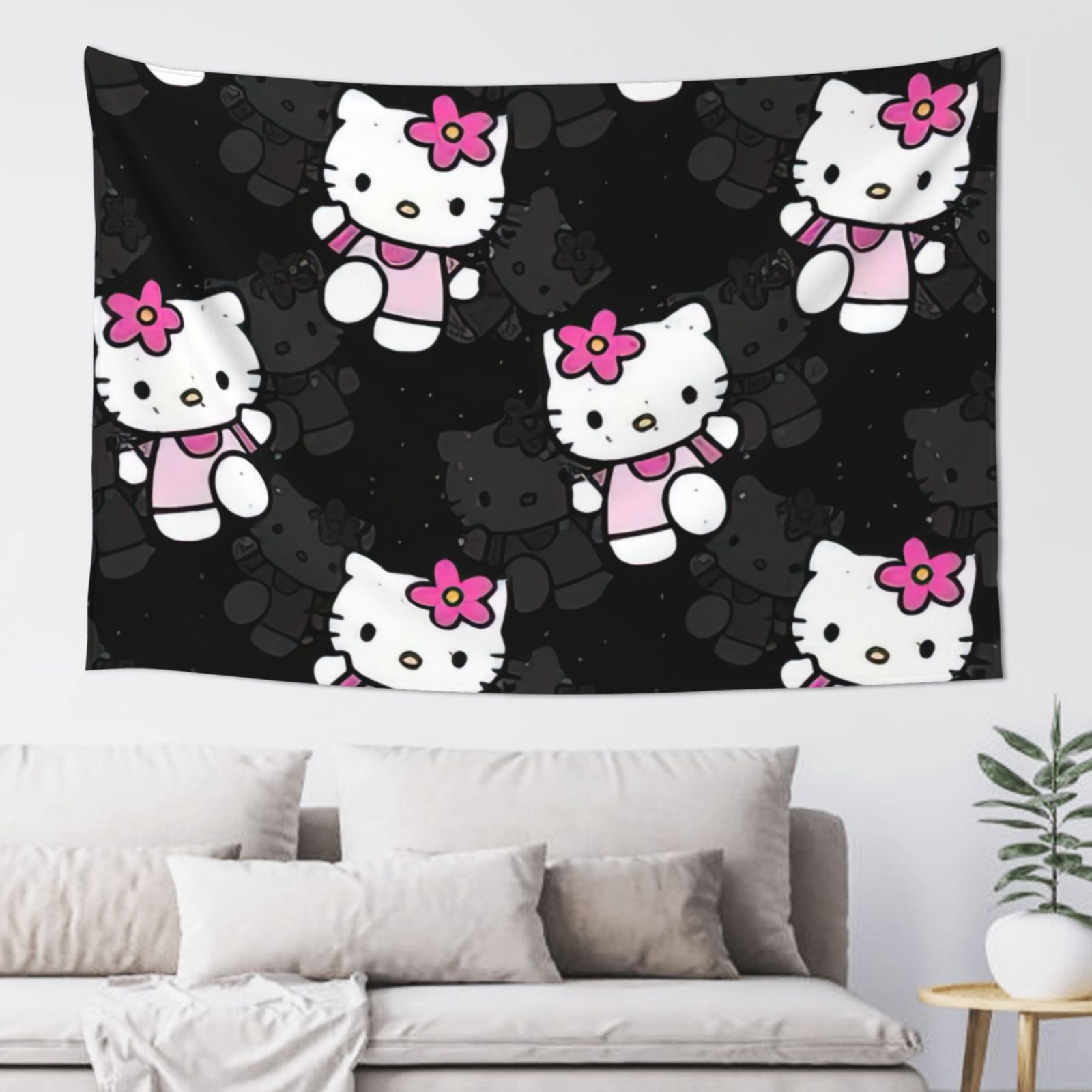Hello Kitty Tapestry, Wall Hanging Tapestry, Wall Art Tapestries Poster ...
