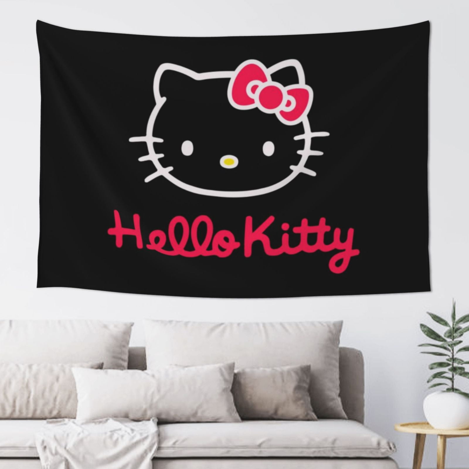 Hello Kitty Tapestry, Wall Hanging Tapestry, Wall Art Tapestries Poster ...
