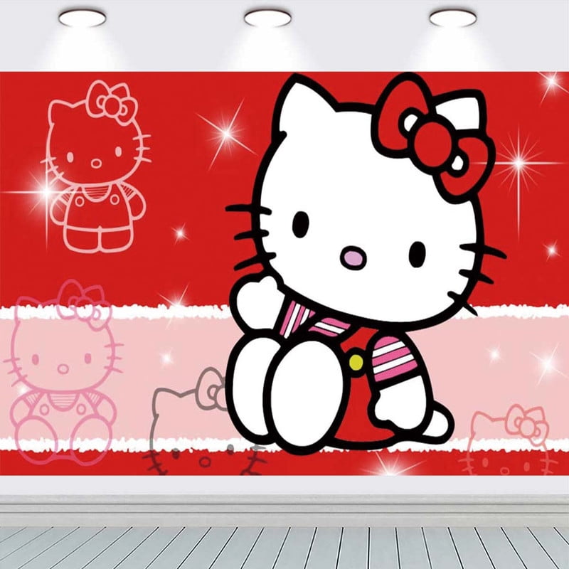 Hello Kitty Taspestry Poster Banner Backdrop Background Wall Decor ...