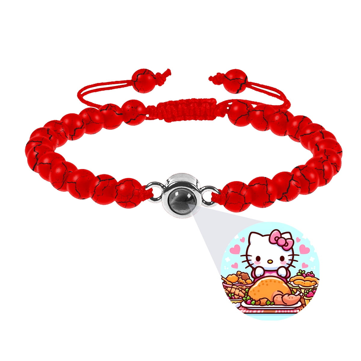 Hello Kitty Thanksgiving halloween Bracelets Titanium Steel Customized ...