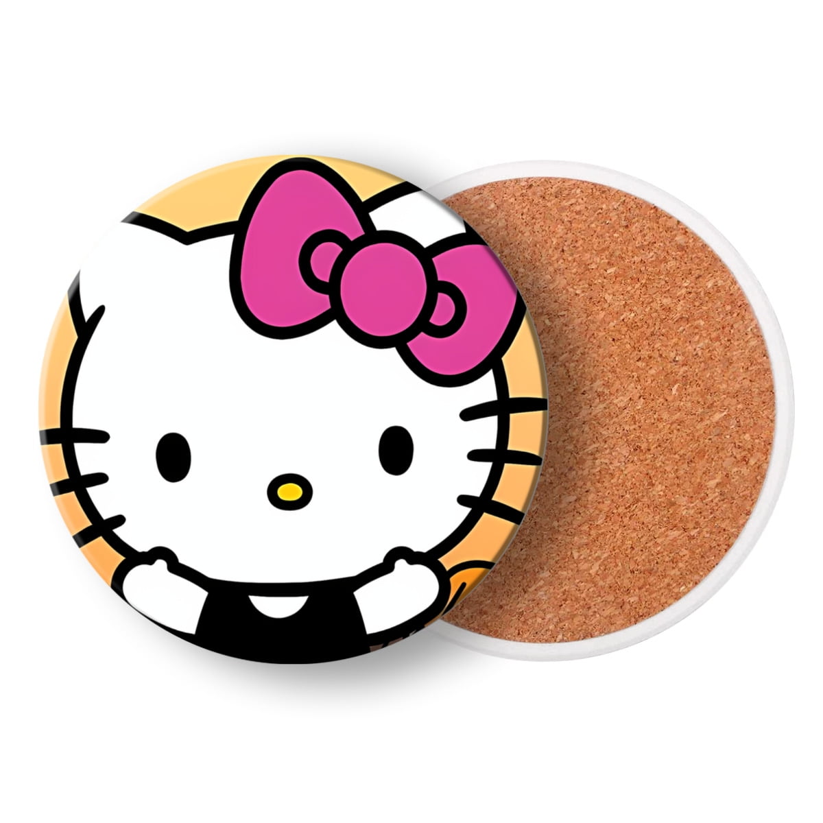 Hello Kitty Thanksgiving halloween Circular Ceramic coasters ...