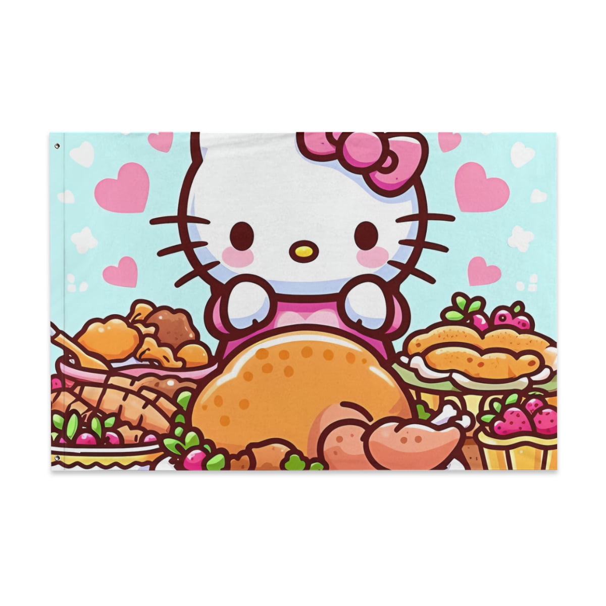 Hello Kitty Thanksgiving halloween Double-sided Flag Multiple Sizes ...