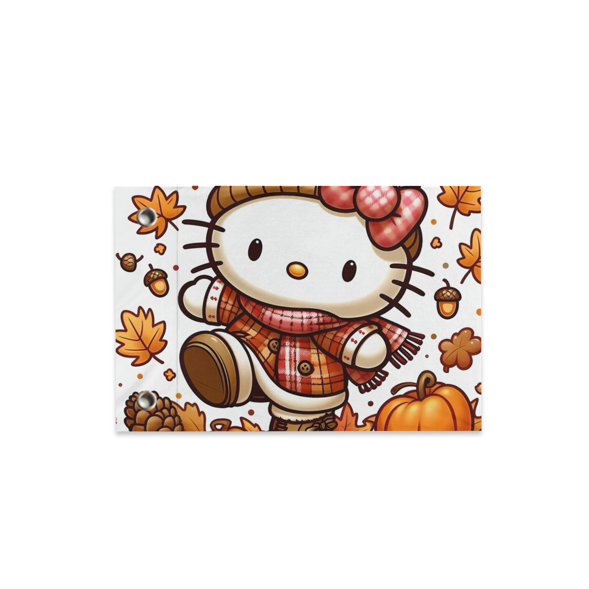 Hello Kitty Thanksgiving halloween Double-sided Flag Multiple Sizes ...