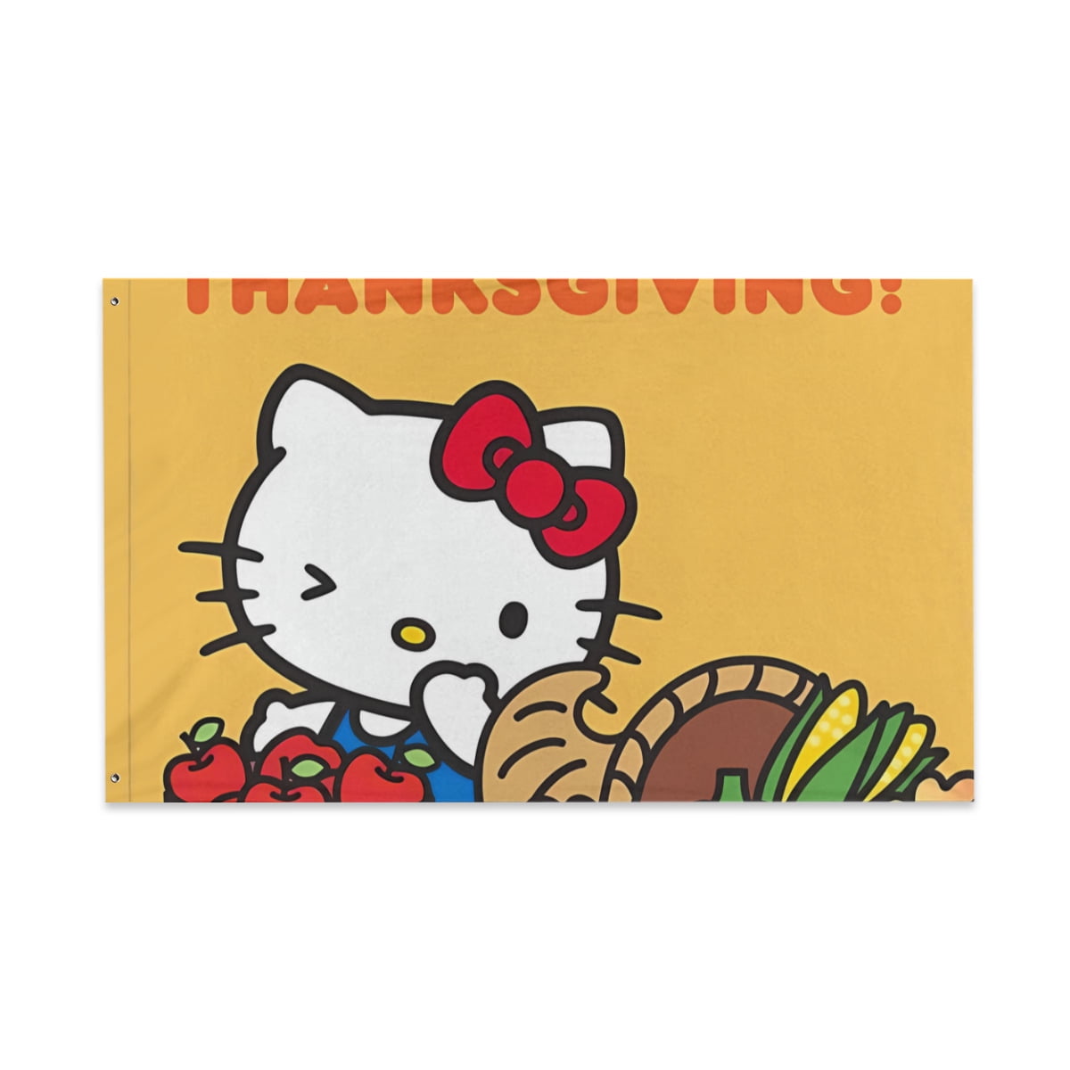 Hello Kitty Thanksgiving halloween Double-sided Flag Multiple Sizes ...
