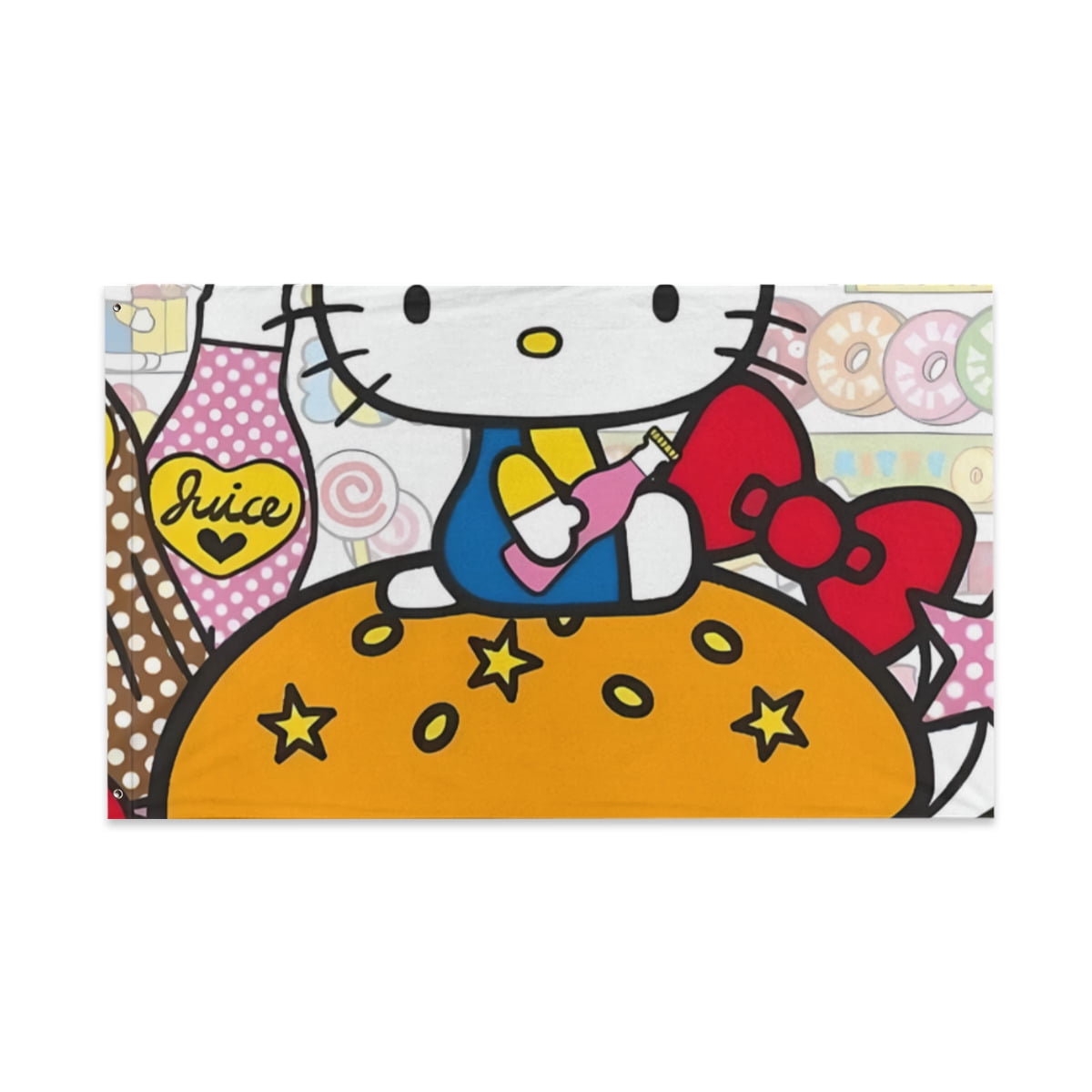 Hello Kitty Thanksgiving halloween Double-sided Flag Multiple Sizes Double-sided Cartoon Cute ...