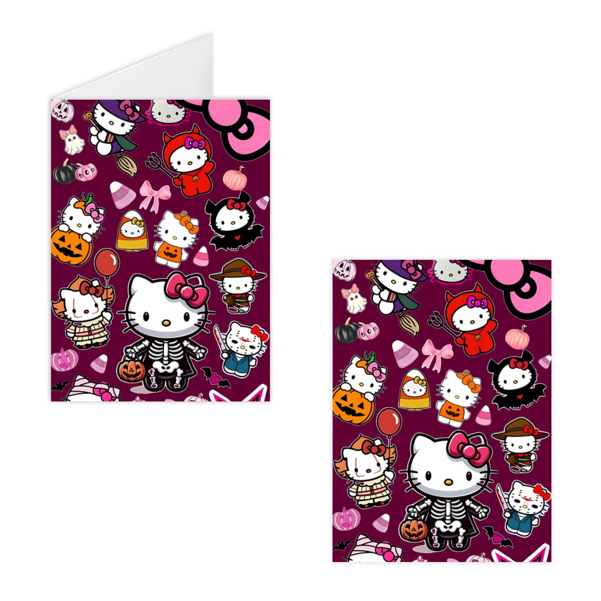 Hello Kitty Thanksgiving halloween Envelope Greeting Card Decorably ...