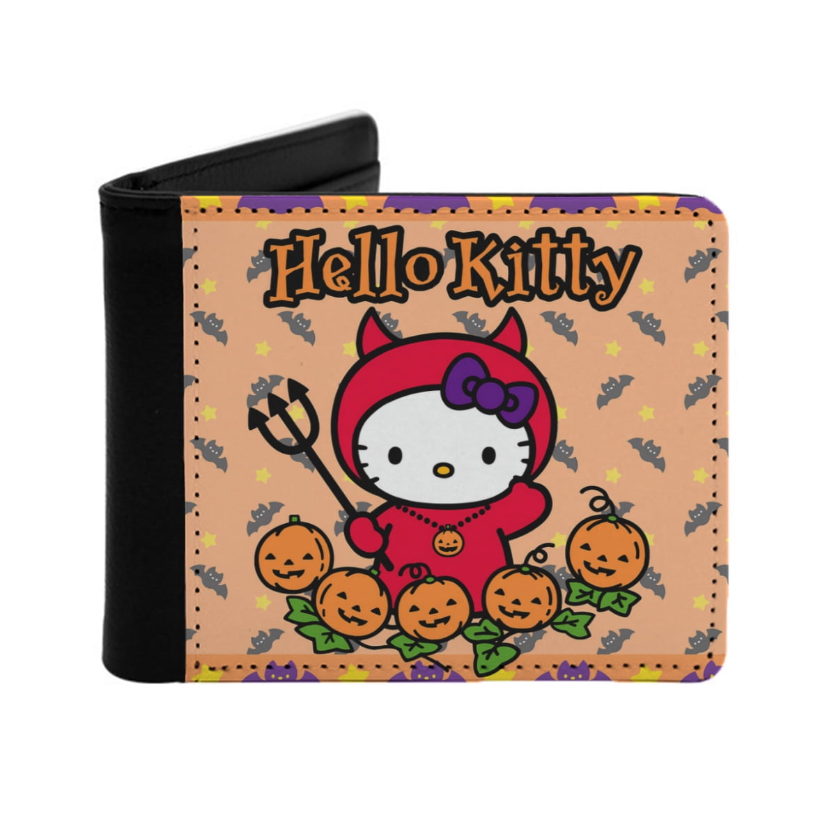 Hello Kitty Thanksgiving halloween Wallet for Boys Men Kids Girls Teen ...