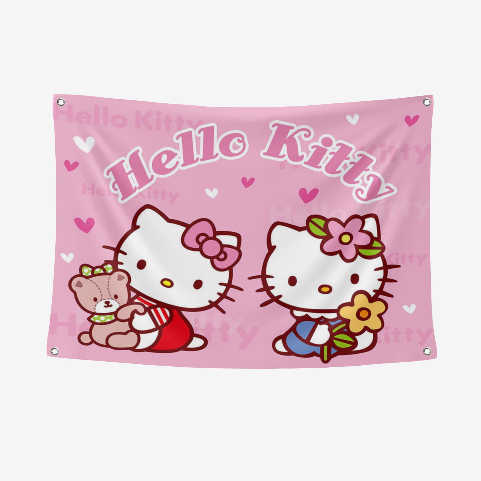 Hello Kitty Theme 3.28*4.92FT/100*150CM Banner Background Backdrop ...