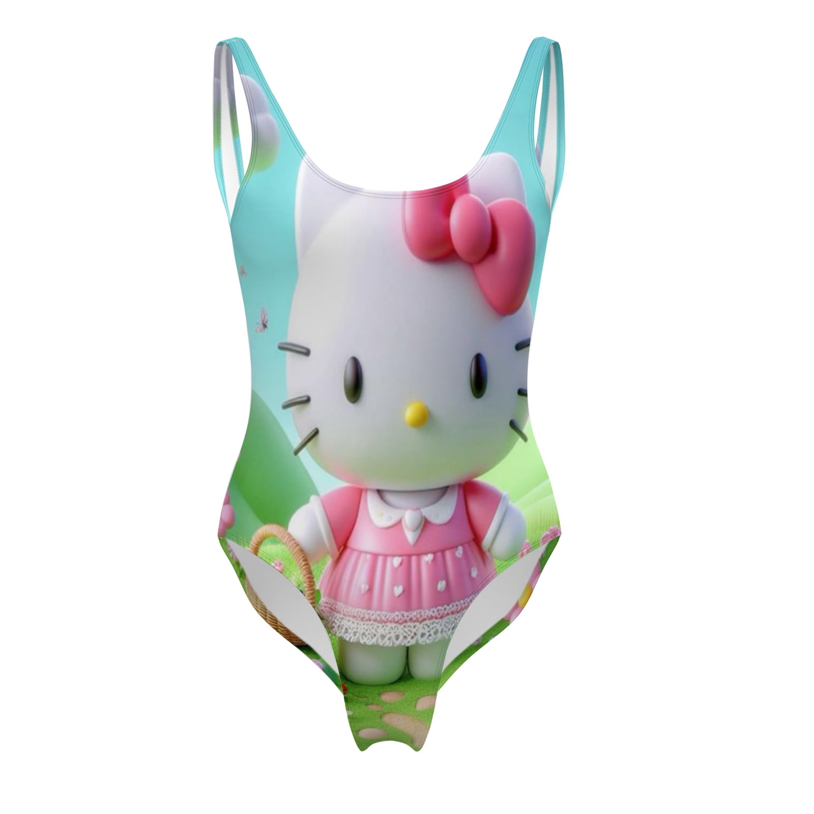 Hello Kitty Theme Women's One-Piece Coverage Swimsuit - Walmart.com