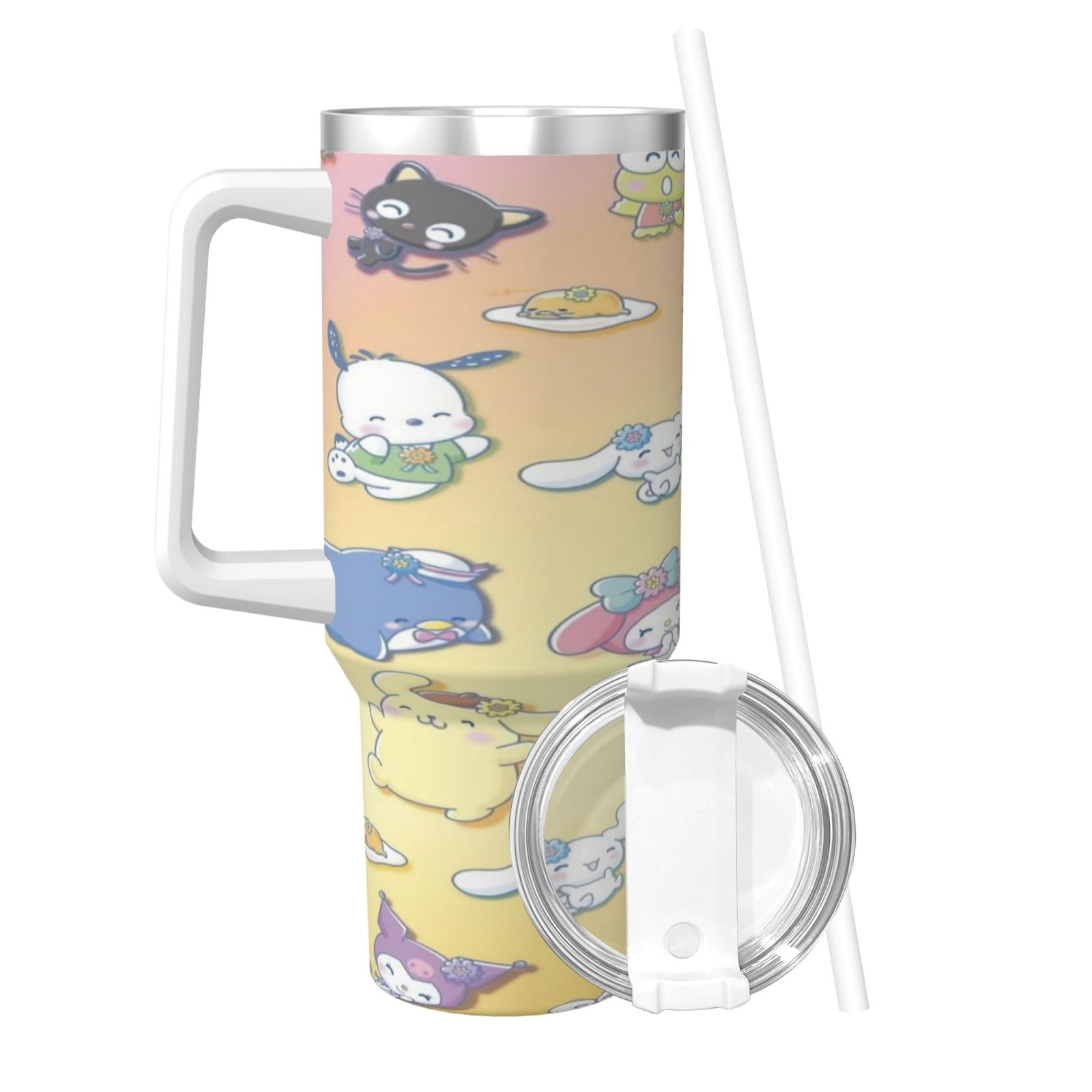 Hello Kitty Thermos Insulated Stainless Steel Hot/Cold Coffee Cup 40oz ...