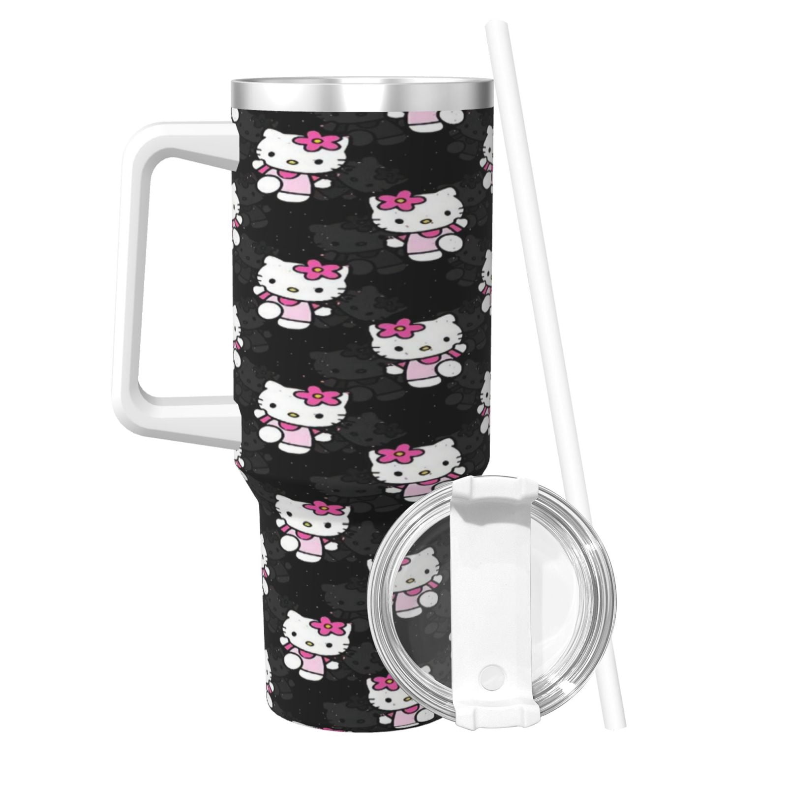 Hello Kitty Thermos Insulated Stainless Steel Hot/Cold Coffee Cup 40oz ...