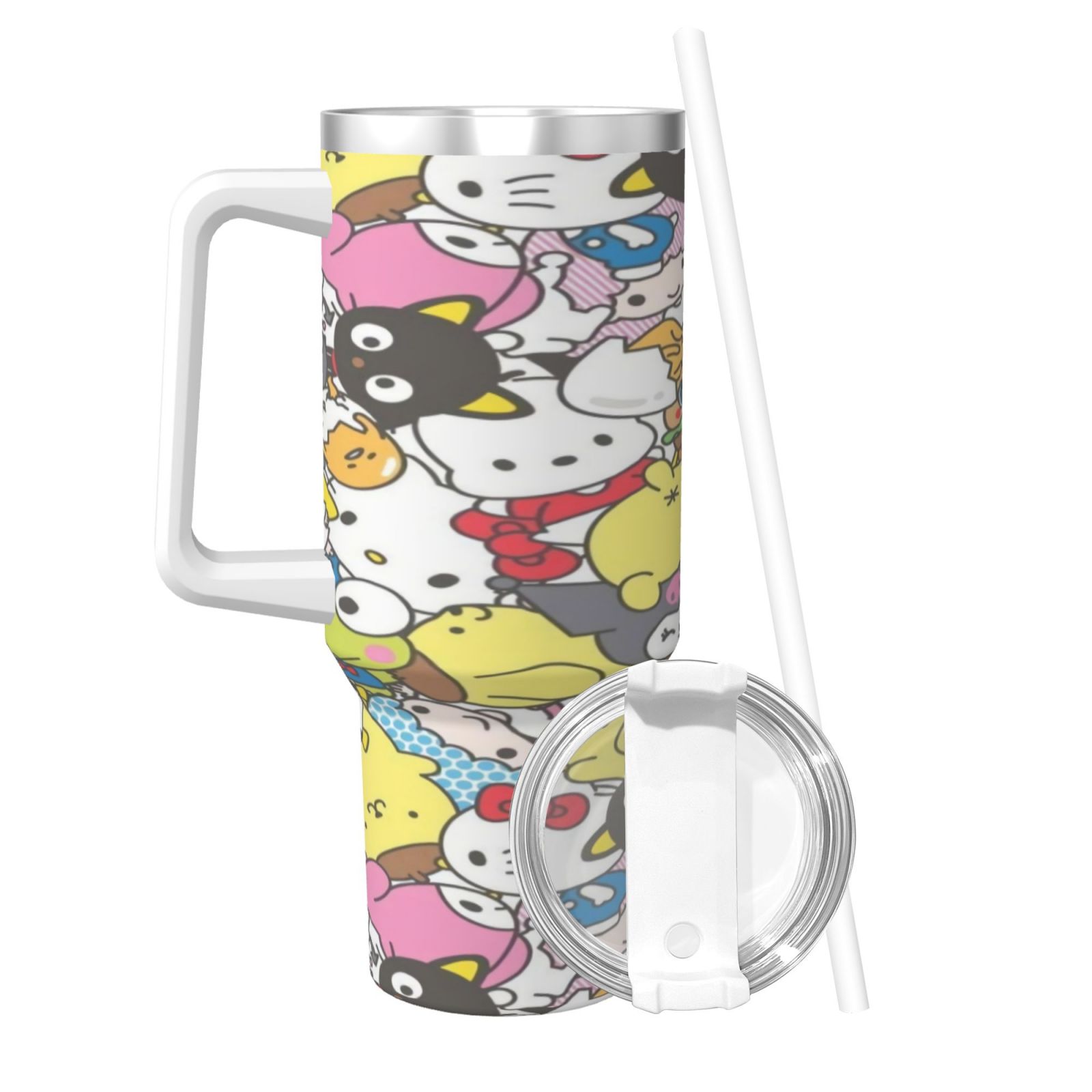 Hello Kitty Thermos Insulated Stainless Steel Hot/Cold Coffee Cup 40oz ...