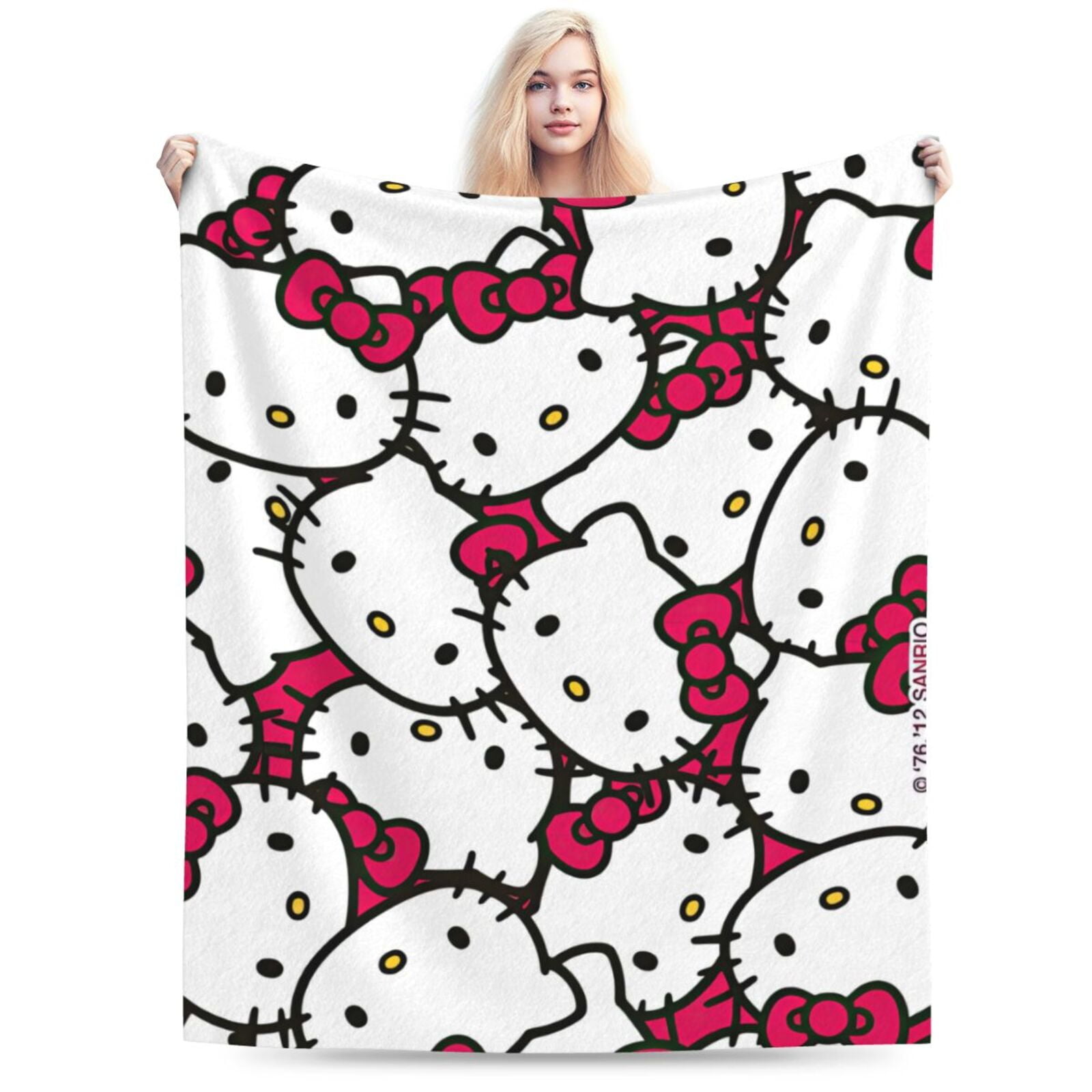 Hello Kitty Throw Blanket, Cozy Flannel Blankets For Boys Girls, Super ...