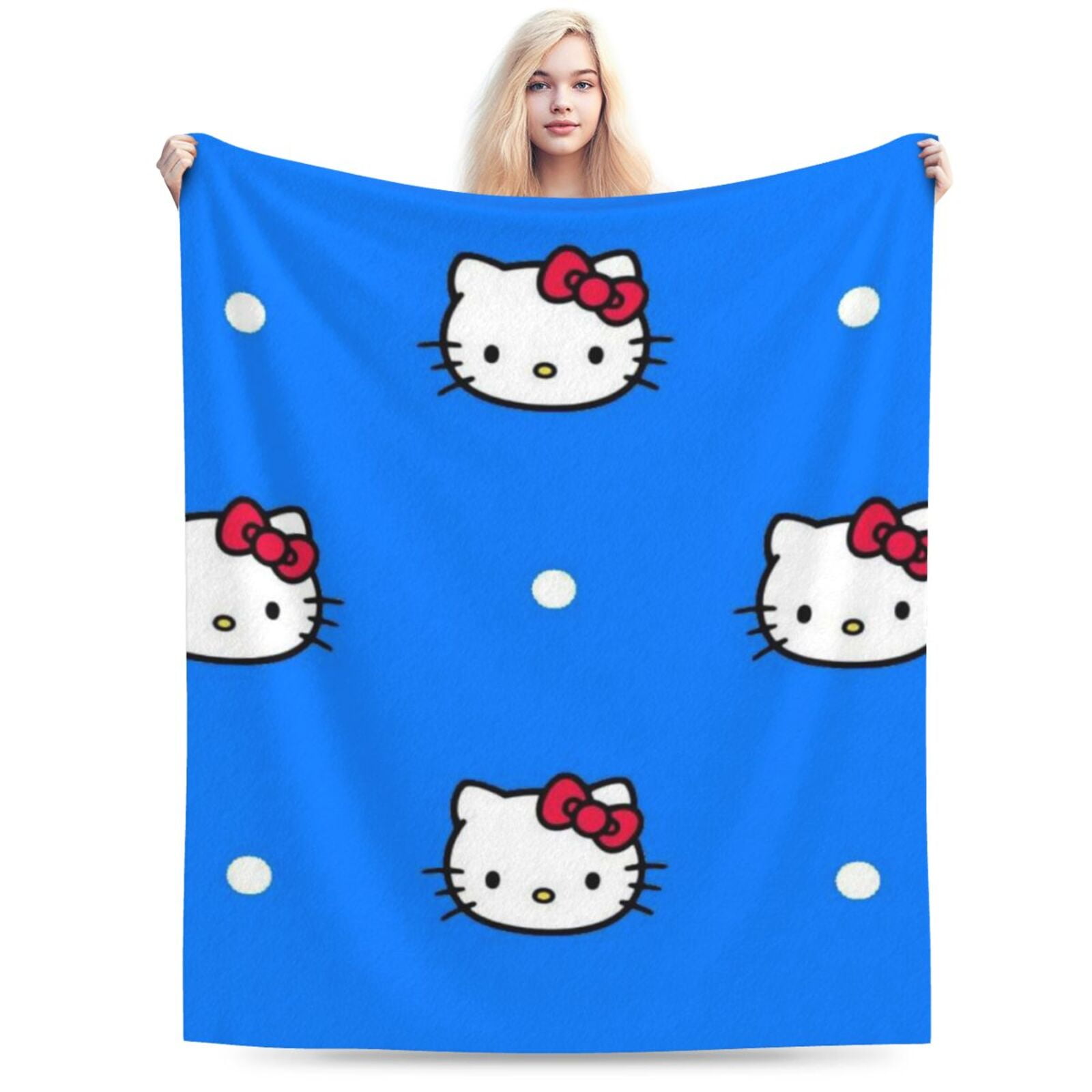 Hello Kitty Throw Blanket, Cozy Flannel Blankets For Boys Girls, Super ...