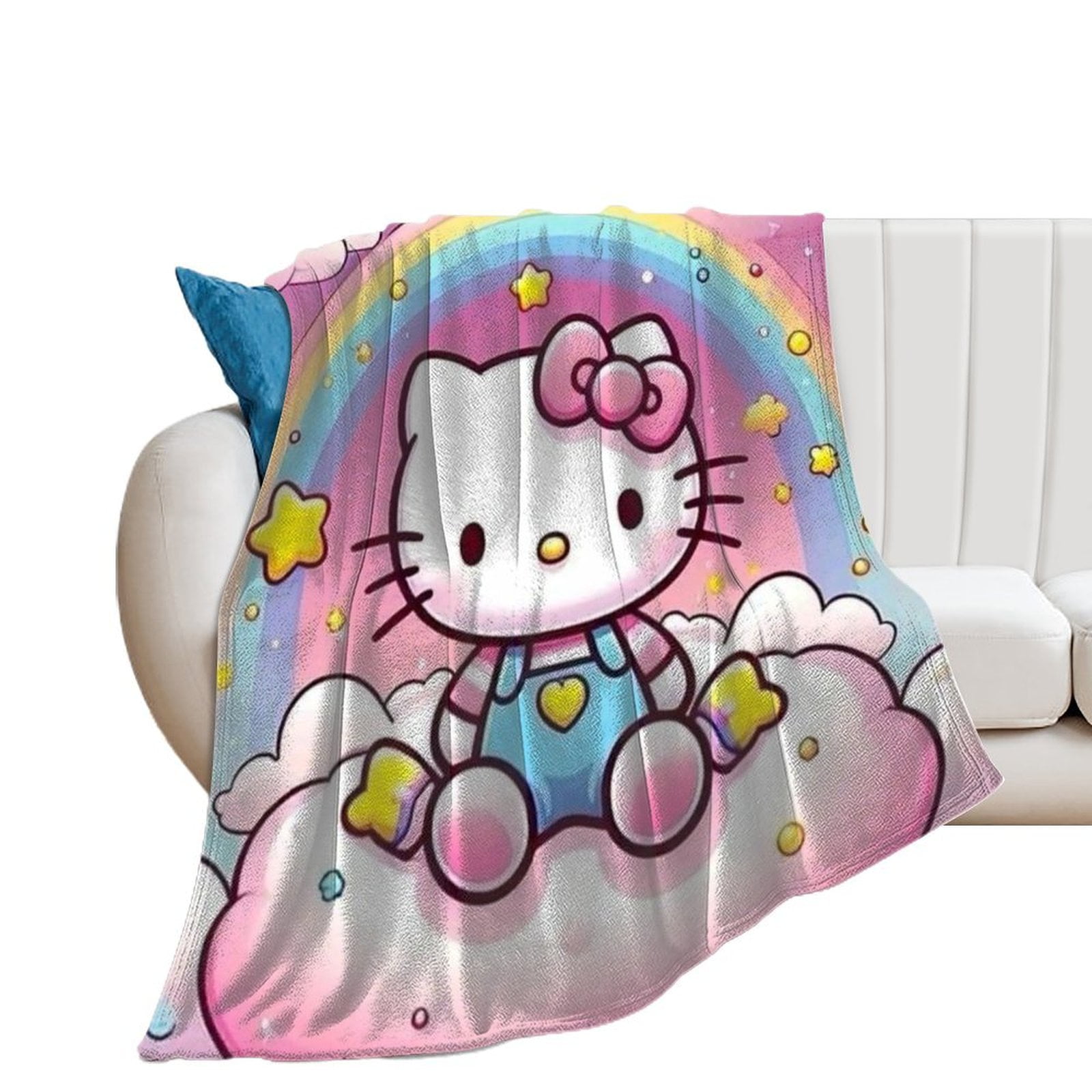 Hello Kitty Throw Blanket Hello Kitty Merch for Girls Women 50"*60"（130 ...