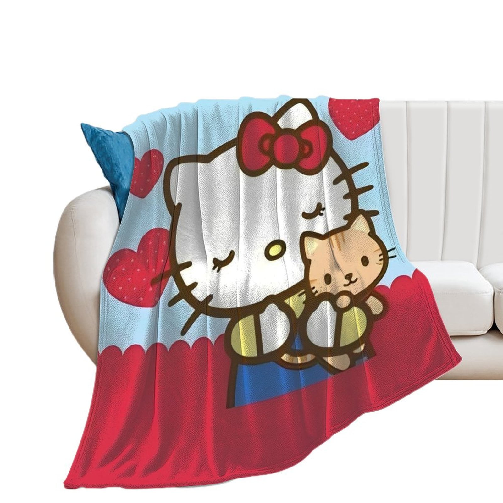 Hello Kitty Throw Blanket Hello Kitty Merch for Girls Women 50"*60"（130 ...