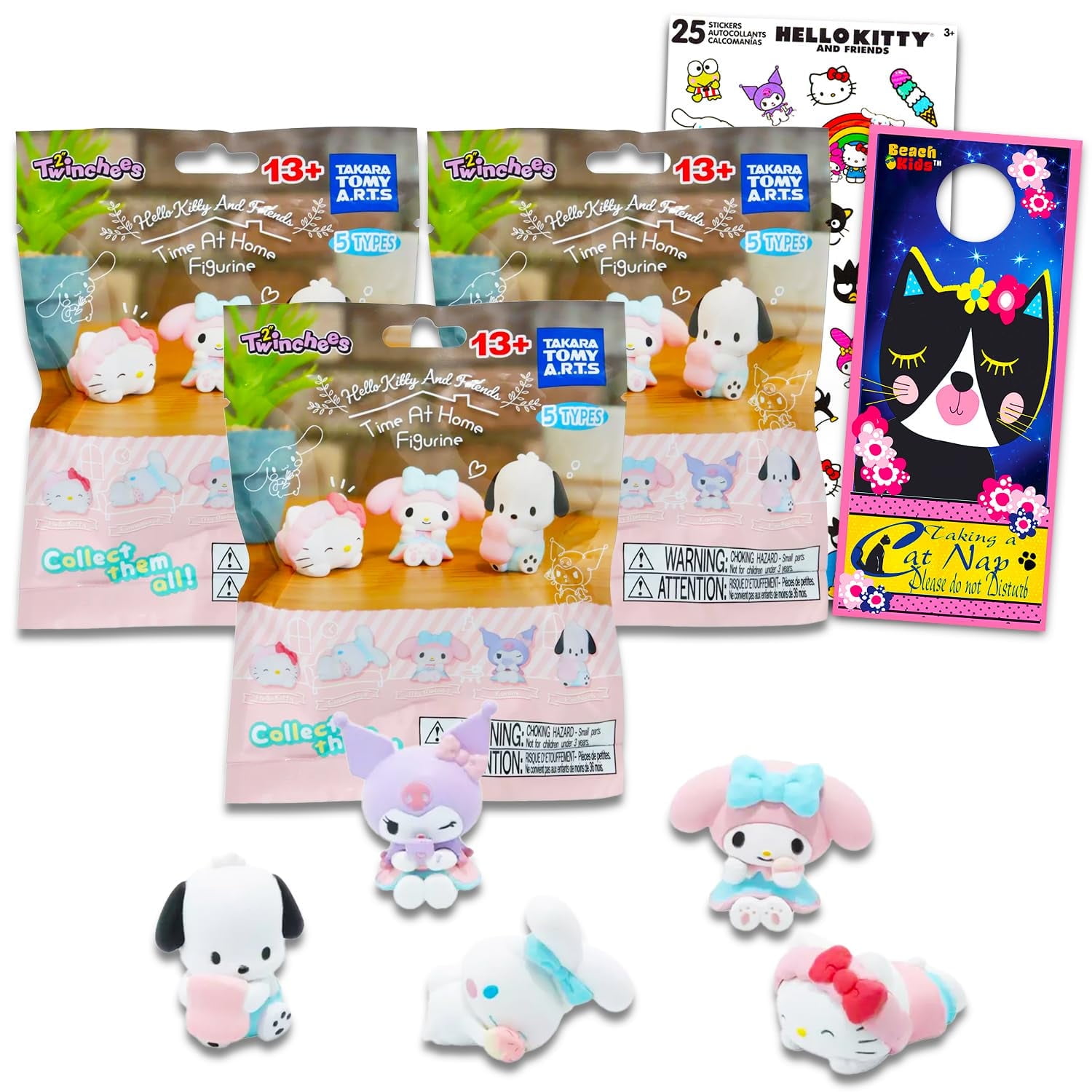 Hello Kitty Time at Home Figures Blind Bags 3 Pack Sanrio Time at Home ...