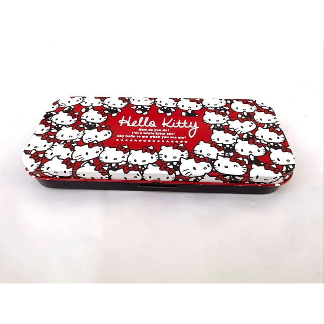 Hello Kitty Tin Pencil Box - Kitties - Walmart.com
