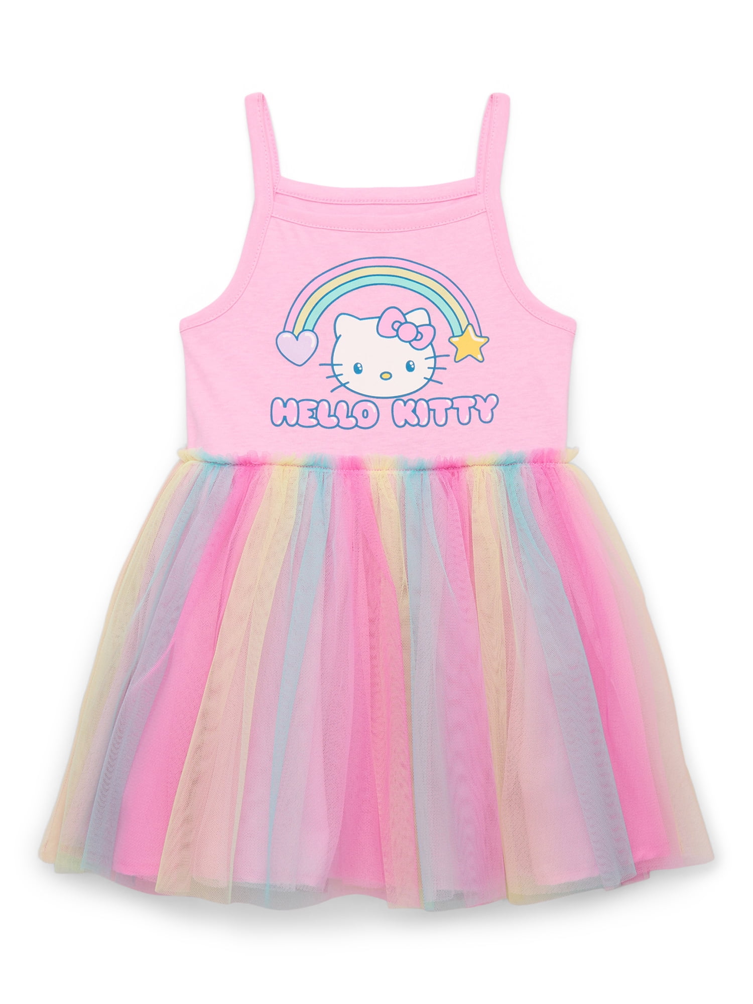 Hello Kitty Toddler Girls Graphic Tank Tutu Dress, Sizes 12M-5T ...